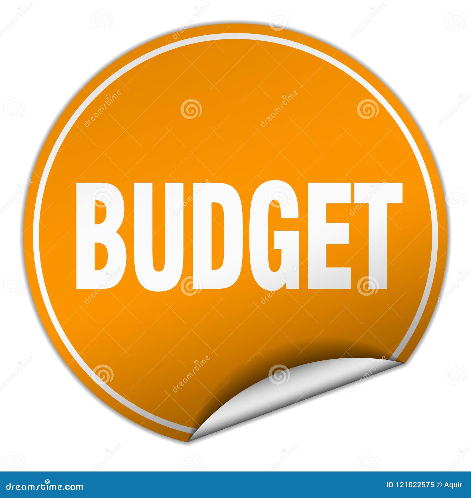 Budget sticker stock vector. Illustration of vector - 121022575
