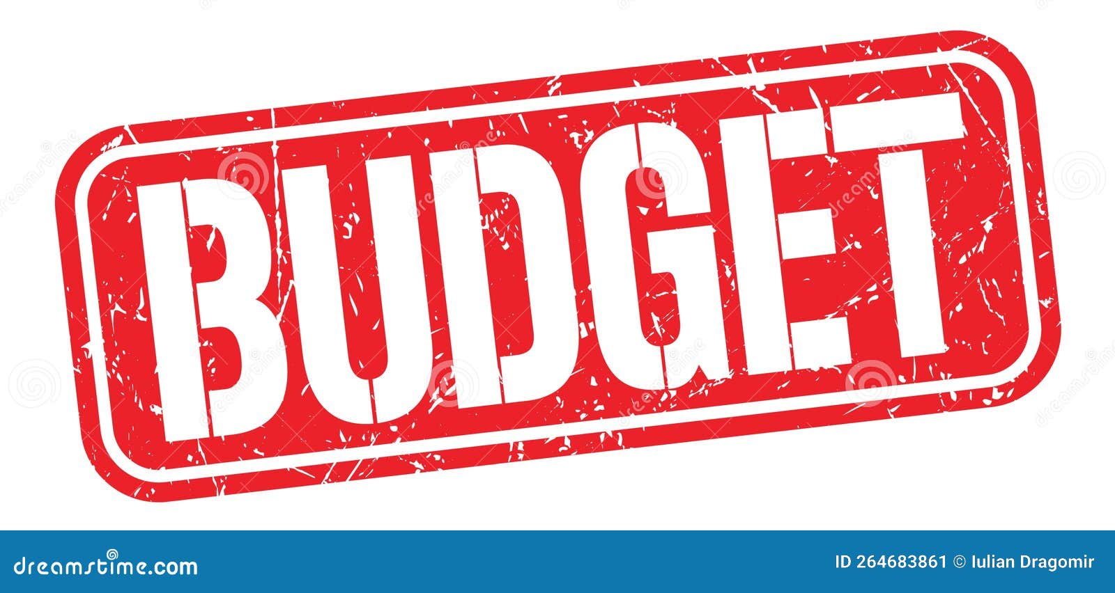 BUDGET Text Written on Red Stamp Sign Stock Illustration - Illustration ...