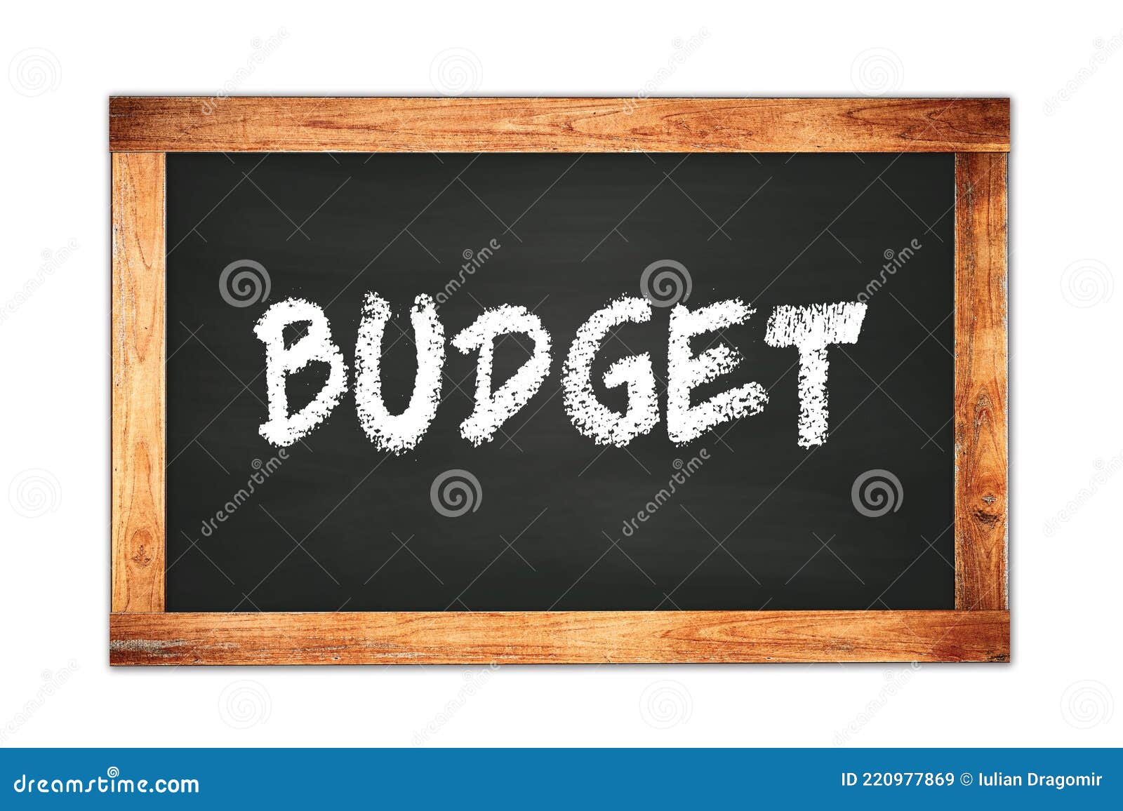 BUDGET Text Written on Wooden Frame School Blackboard Stock Image ...