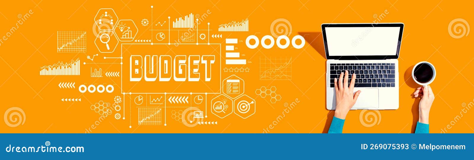 Budget Theme with Person Using a Laptop Stock Image - Image of digital ... Budget Theme with Person Using a Laptop Stock Image - Image of digital ...