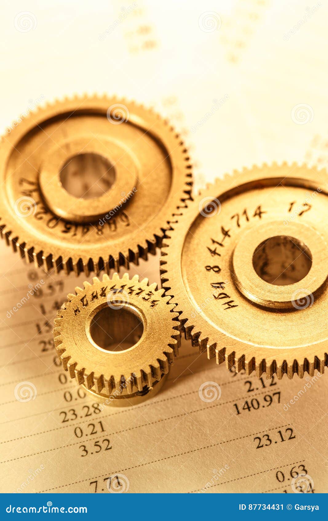 Budget and Three Mechanical Ratchets Stock Image - Image of list ...