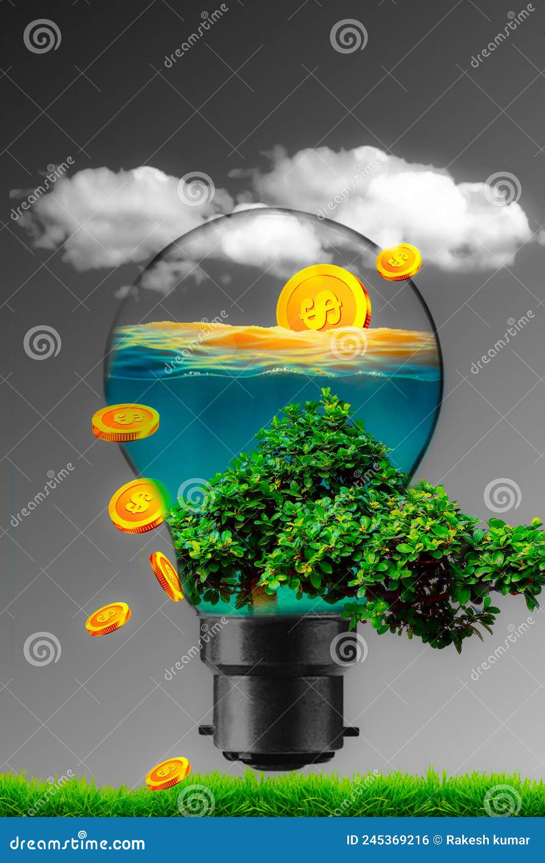 Budget for trees stock photo. Image of lighting, yellow - 245369216