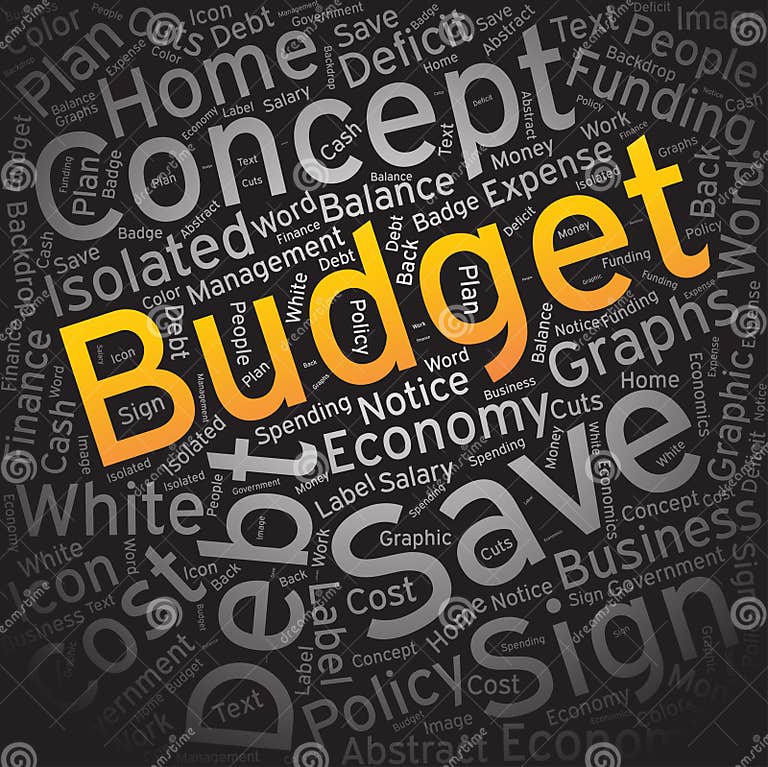 Budget,Word Cloud Art Background Stock Vector - Illustration of policy ...