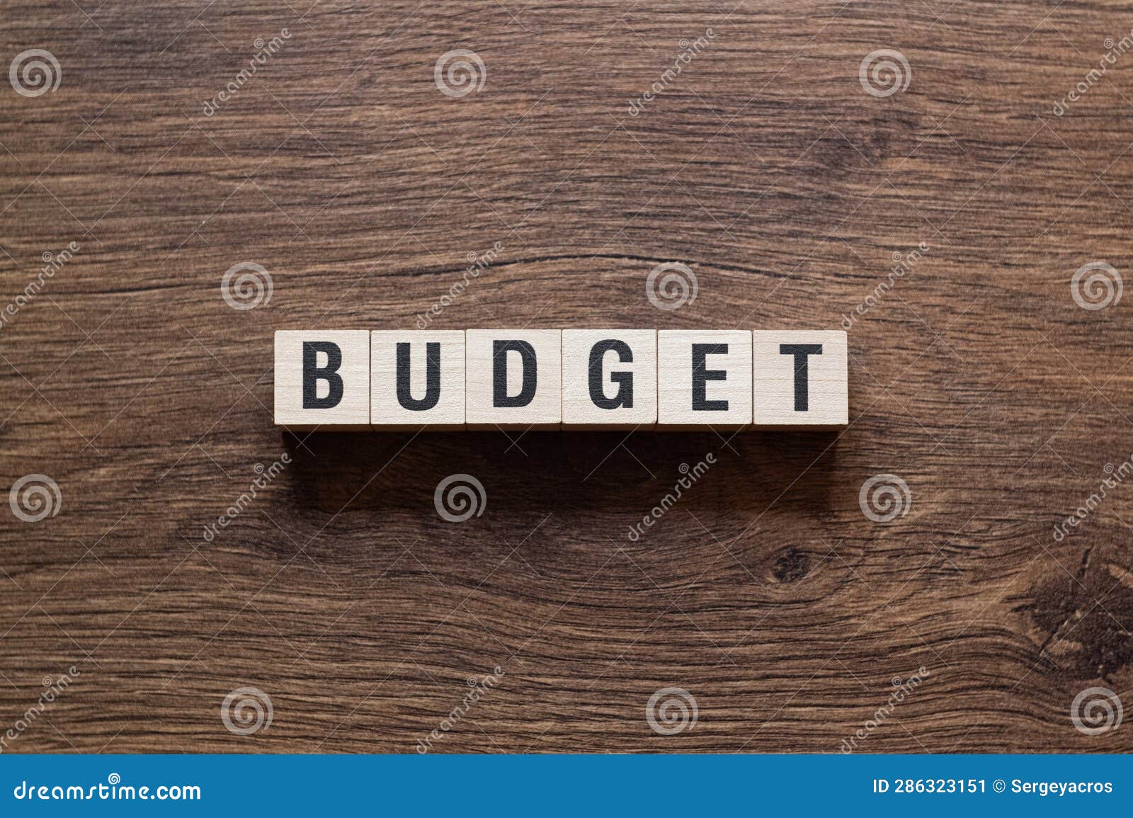 Budget - Word Concept on Building Blocks, Text Stock Image - Image of ...