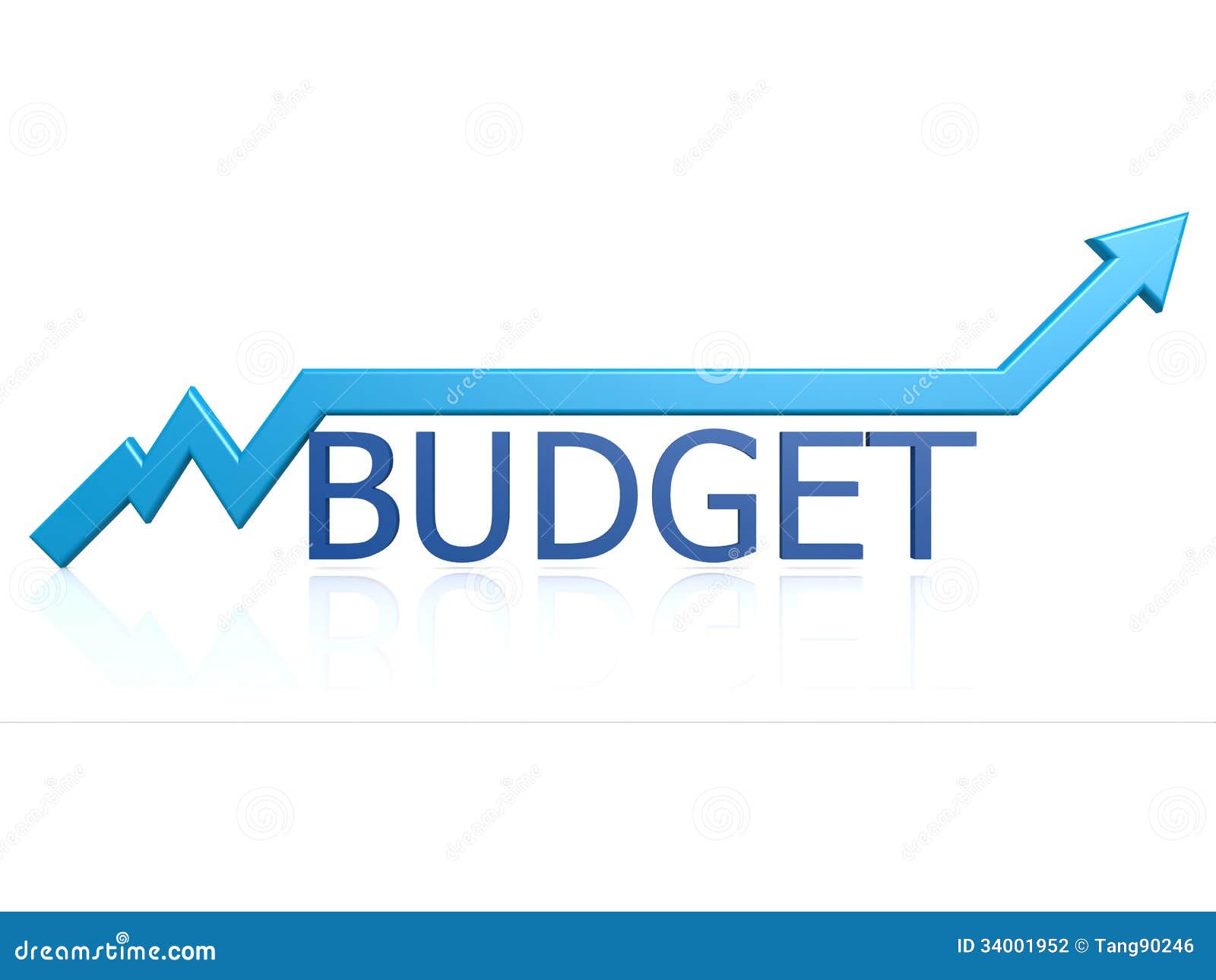 Budgetdiagramm stock abbildung. Illustration von monat - 34001952