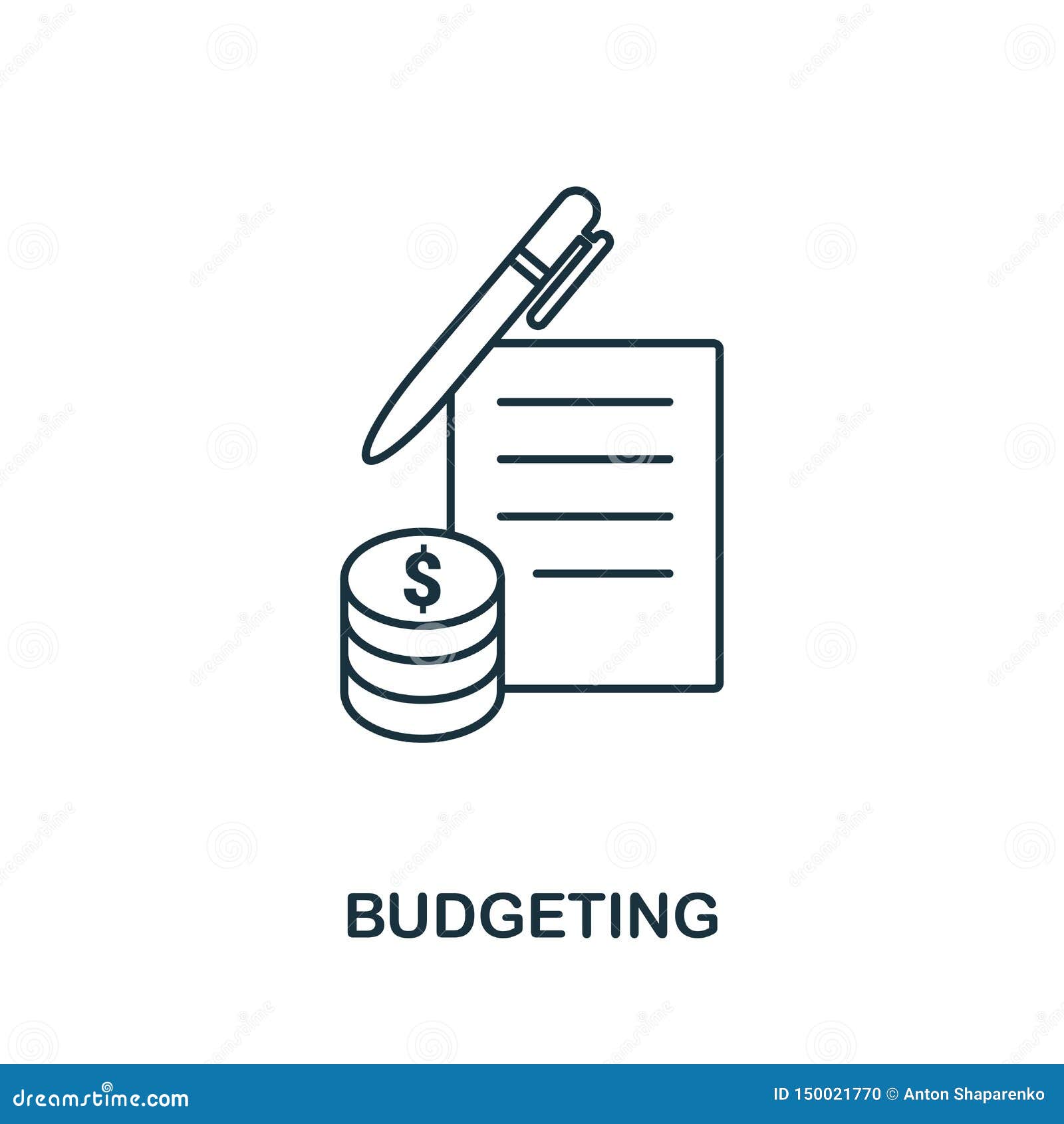 Budgeting Outline Icon Thin Line Style Icons From Personal Finance