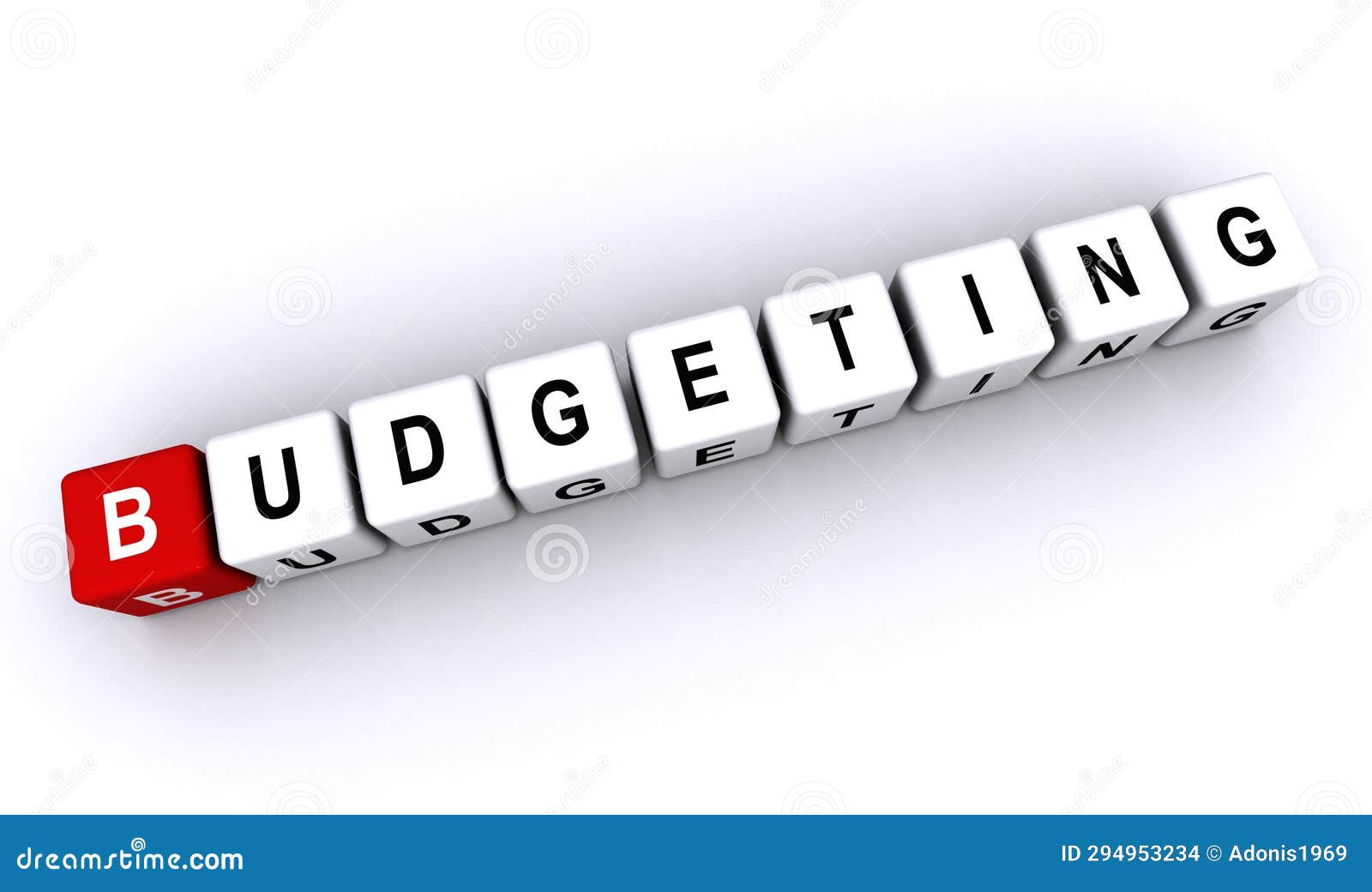 Budgeting Word Block on White Stock Photo - Image of financial, plan ...