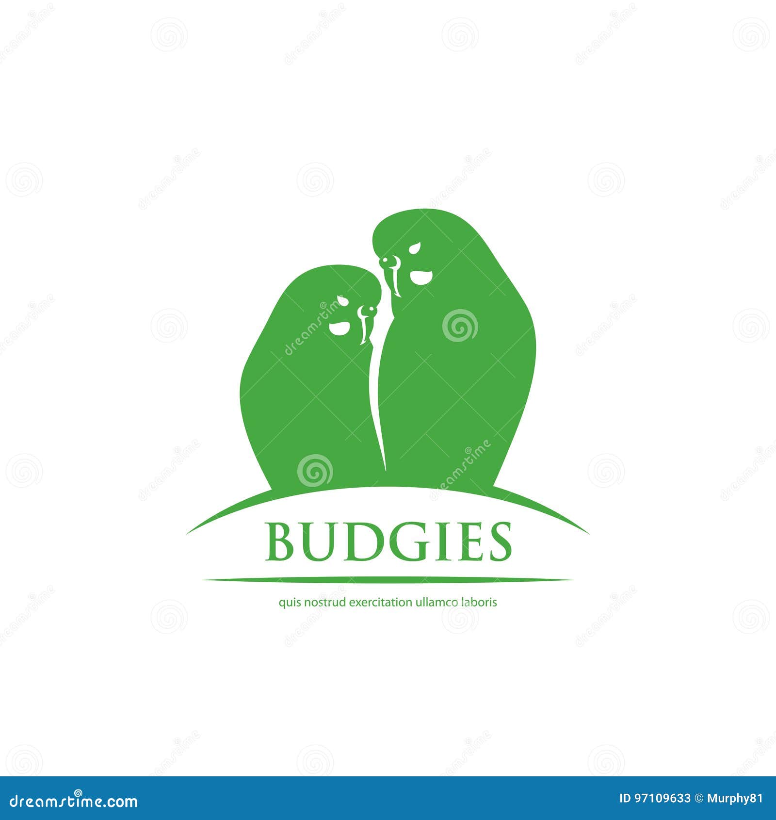 Budgies Symbol - Vector Illustration Stock Vector - Illustration of ...