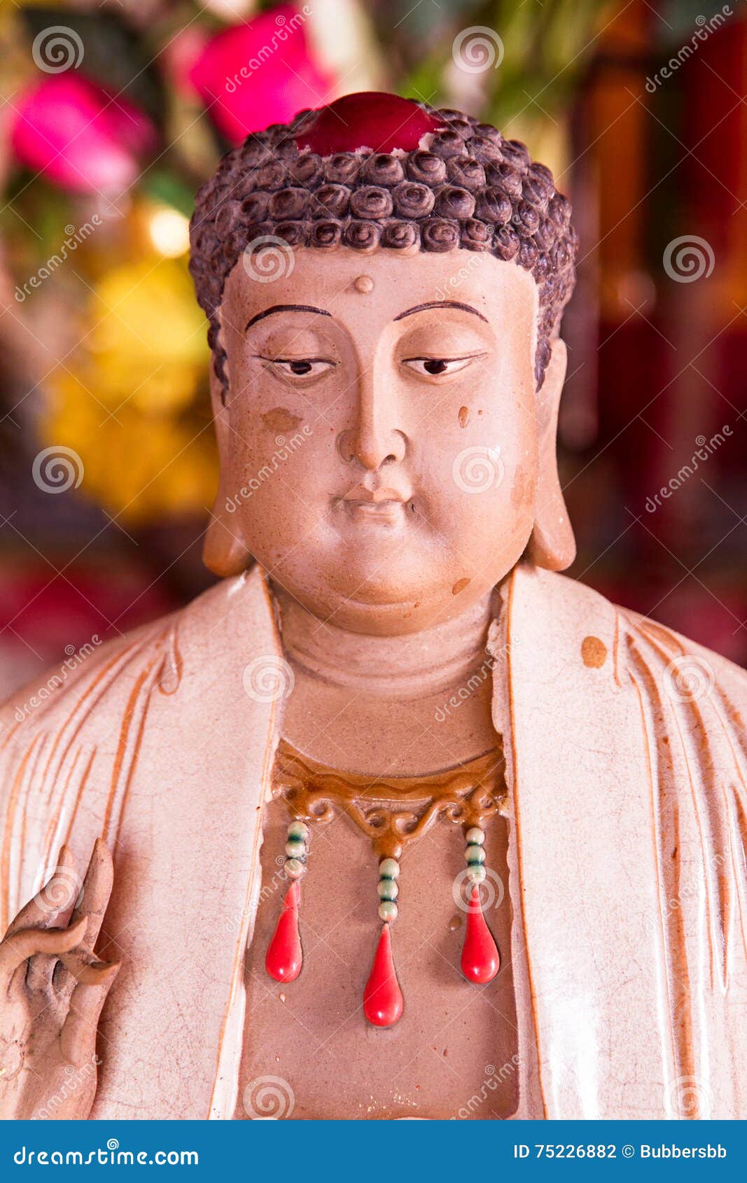 Budhist Buddha Statues in Chinese Temple Stock Photo - Image of ...