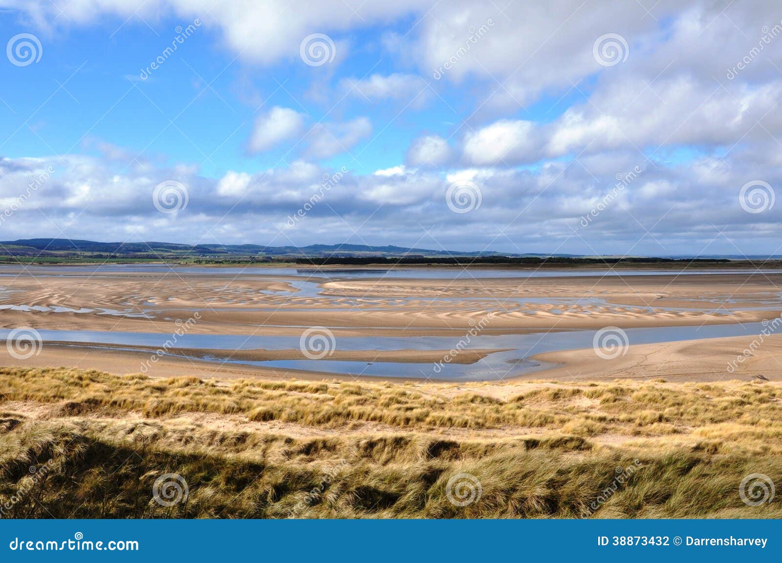 Budle Bay in Northumberland Stock Photo - Image of landscape ...
