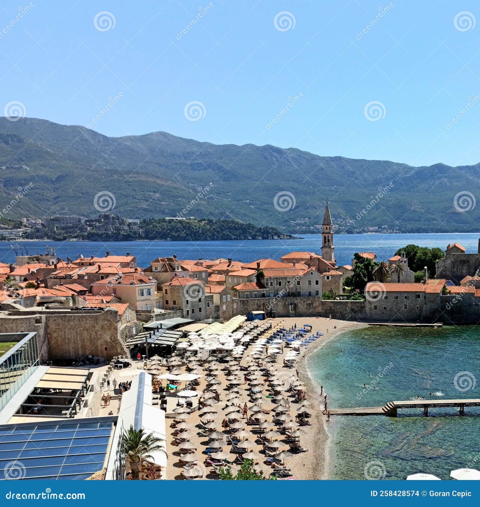 Budva, Avala Resort, Old Town Stock Photo - Image of budva, marina ...