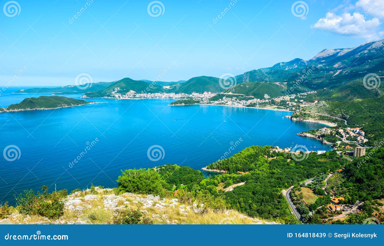 Budva Riviera in Montenegro Stock Image - Image of outdoors, summer ...