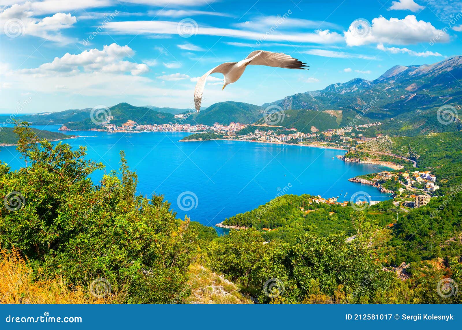Budva Riviera in Montenegro Stock Image - Image of beach, mountain ...