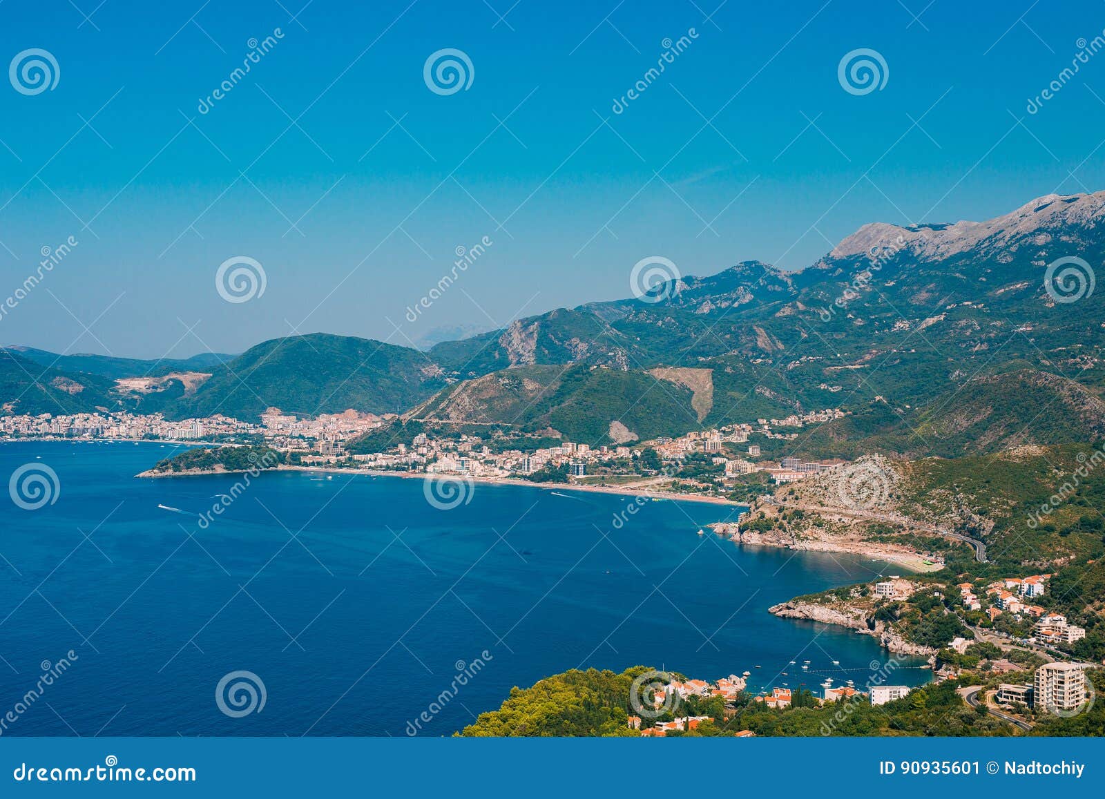 The Budva Riviera in Montenegro Stock Image - Image of attraction ...