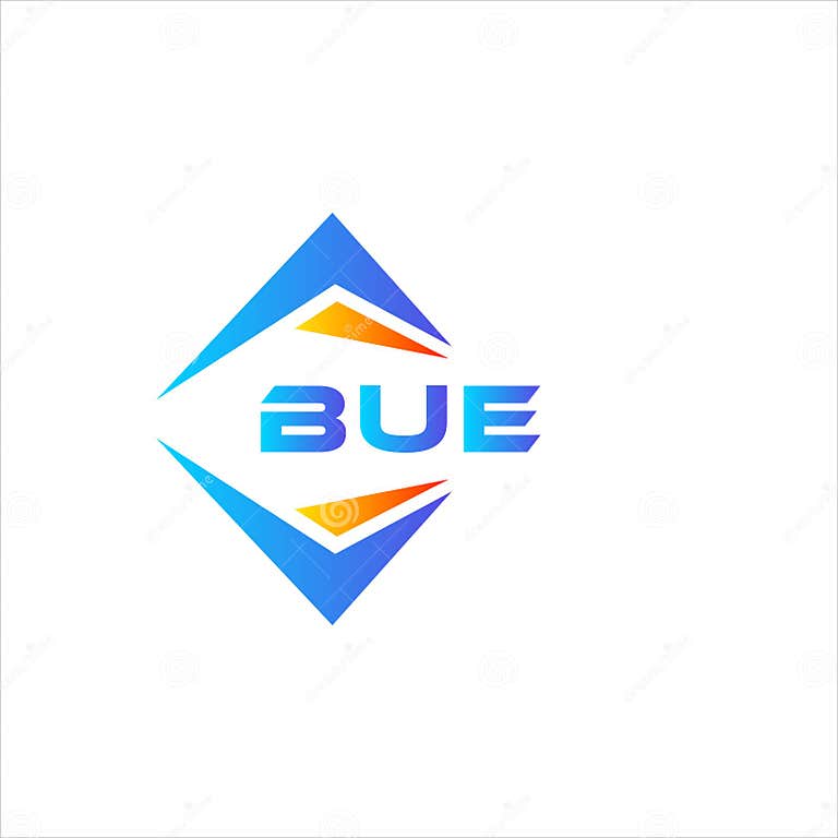 BUE Abstract Technology Logo Design on White Background. BUE Creative ...