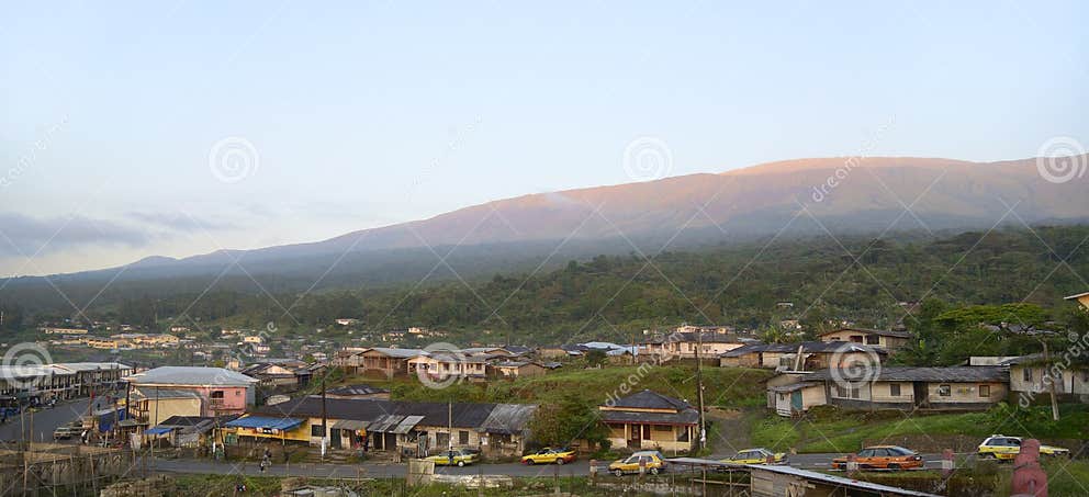 Buea Mount Cameroon, Morning Stock Photo - Image of active, central ...