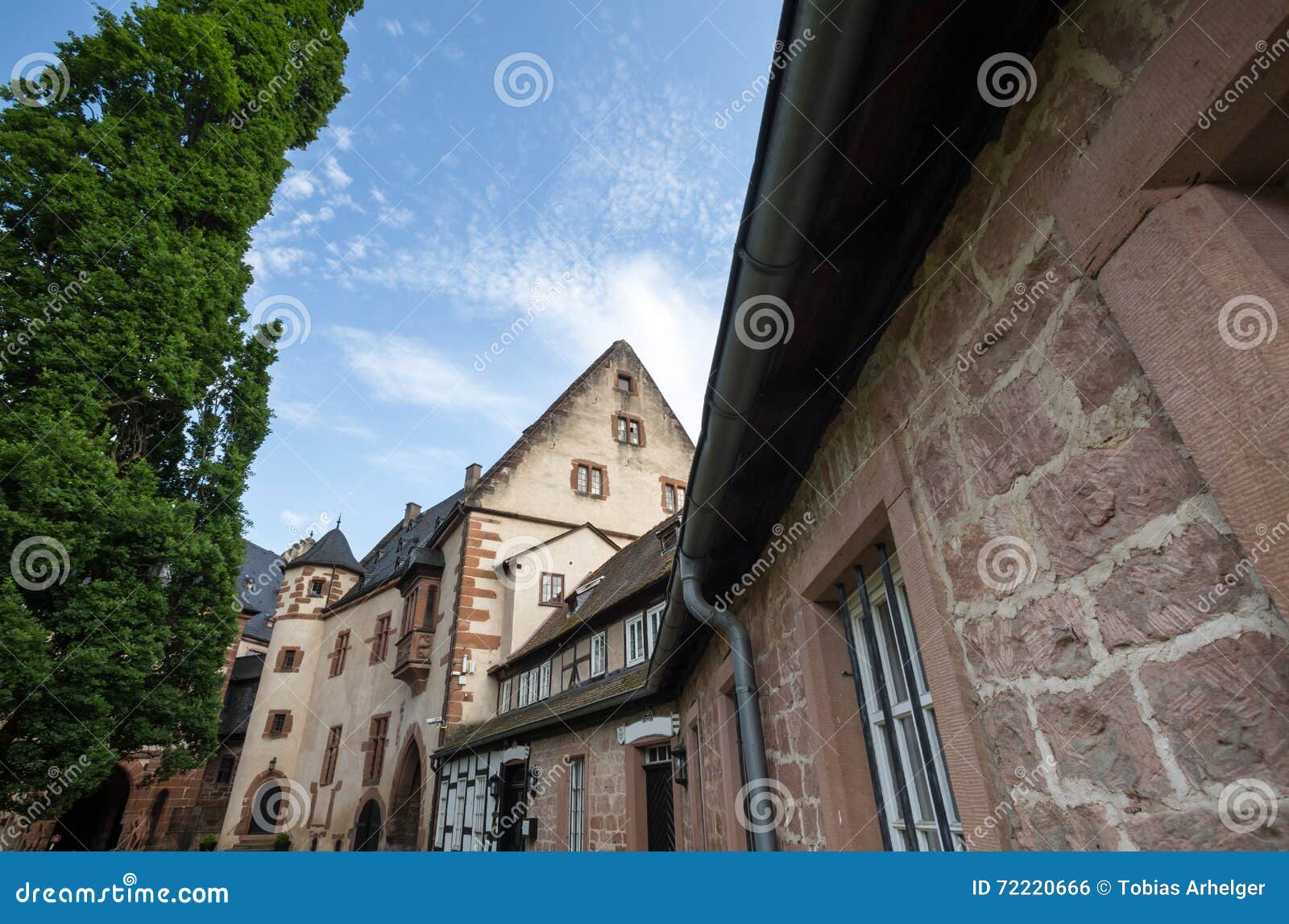 Buedingen Castle Hessen Germany Stock Photo - Image of cloudscape, wood ...