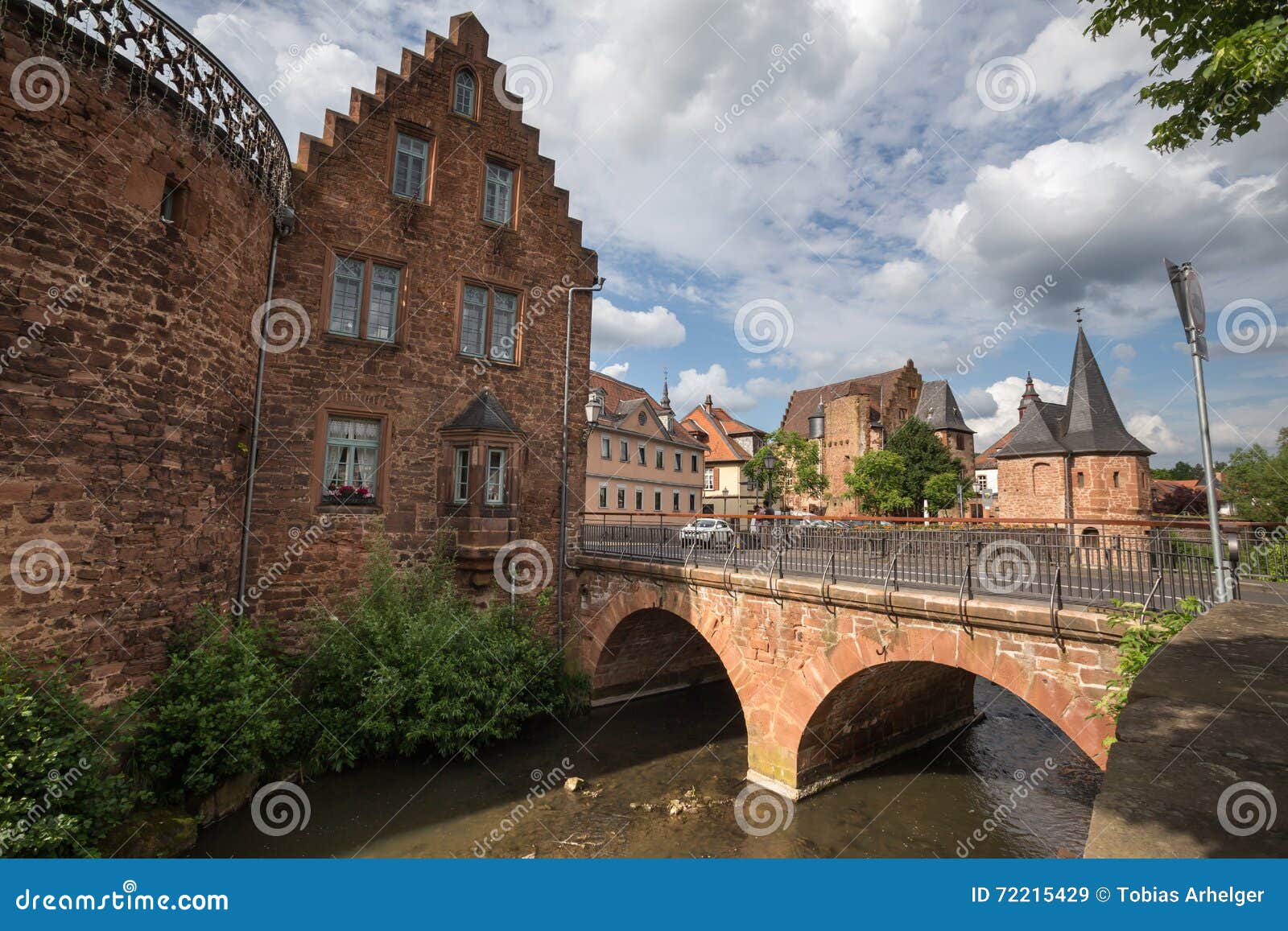 Buedingen Historic City Hessen Germany Stock Image - Image of bridge ...