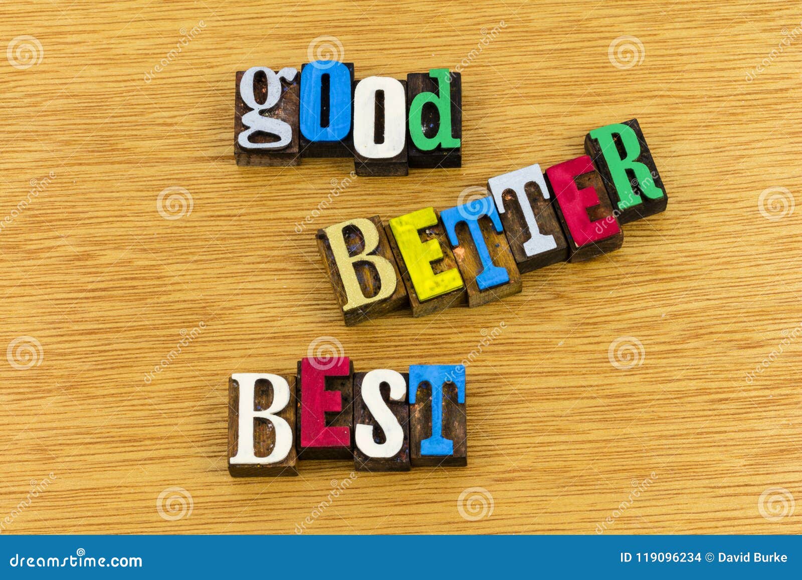 Buen Mejor Mejor Control De Calidad Foto de archivo - Imagen de calidad ...