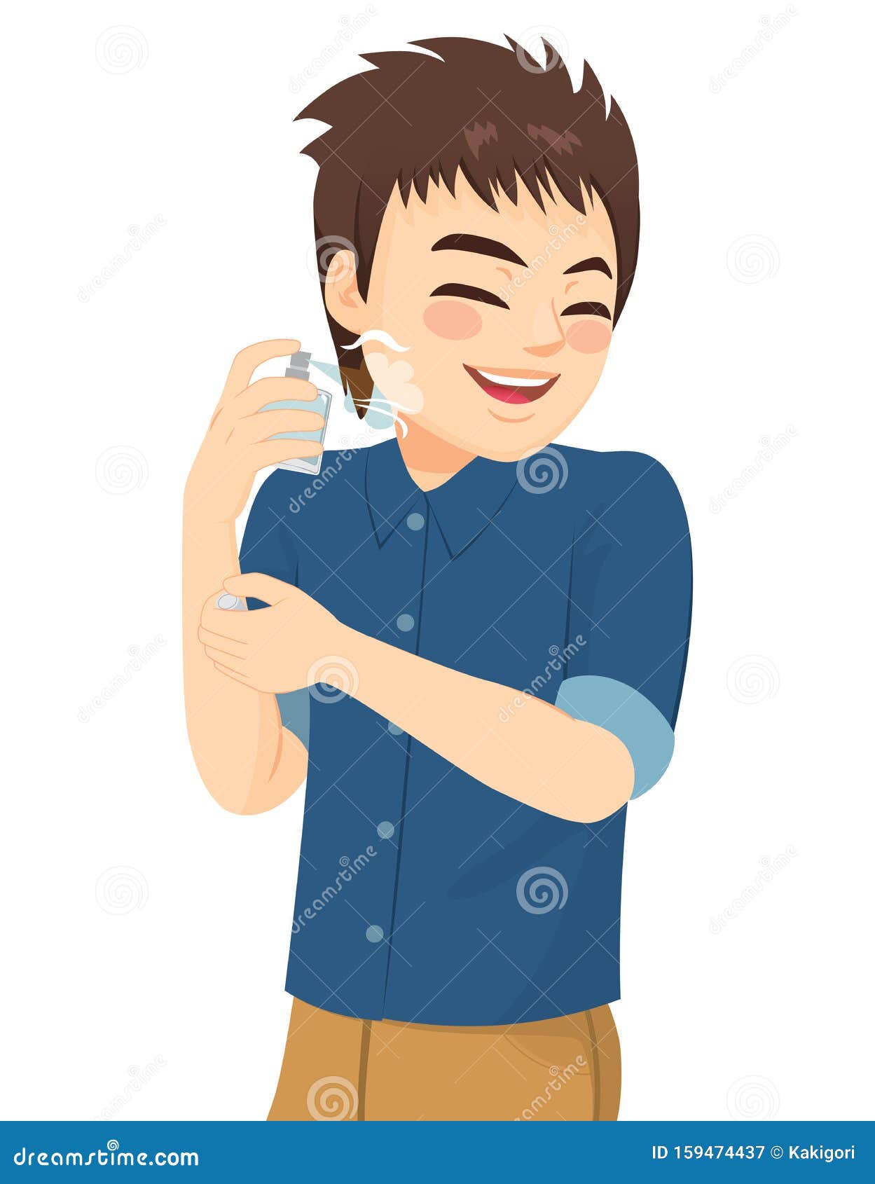 Buen olor Perfume ilustración del vector. Ilustración de historieta ...