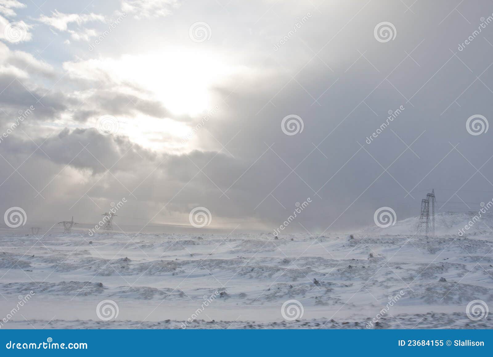 Bufera di neve immagine stock. Immagine di costruzione - 23684155