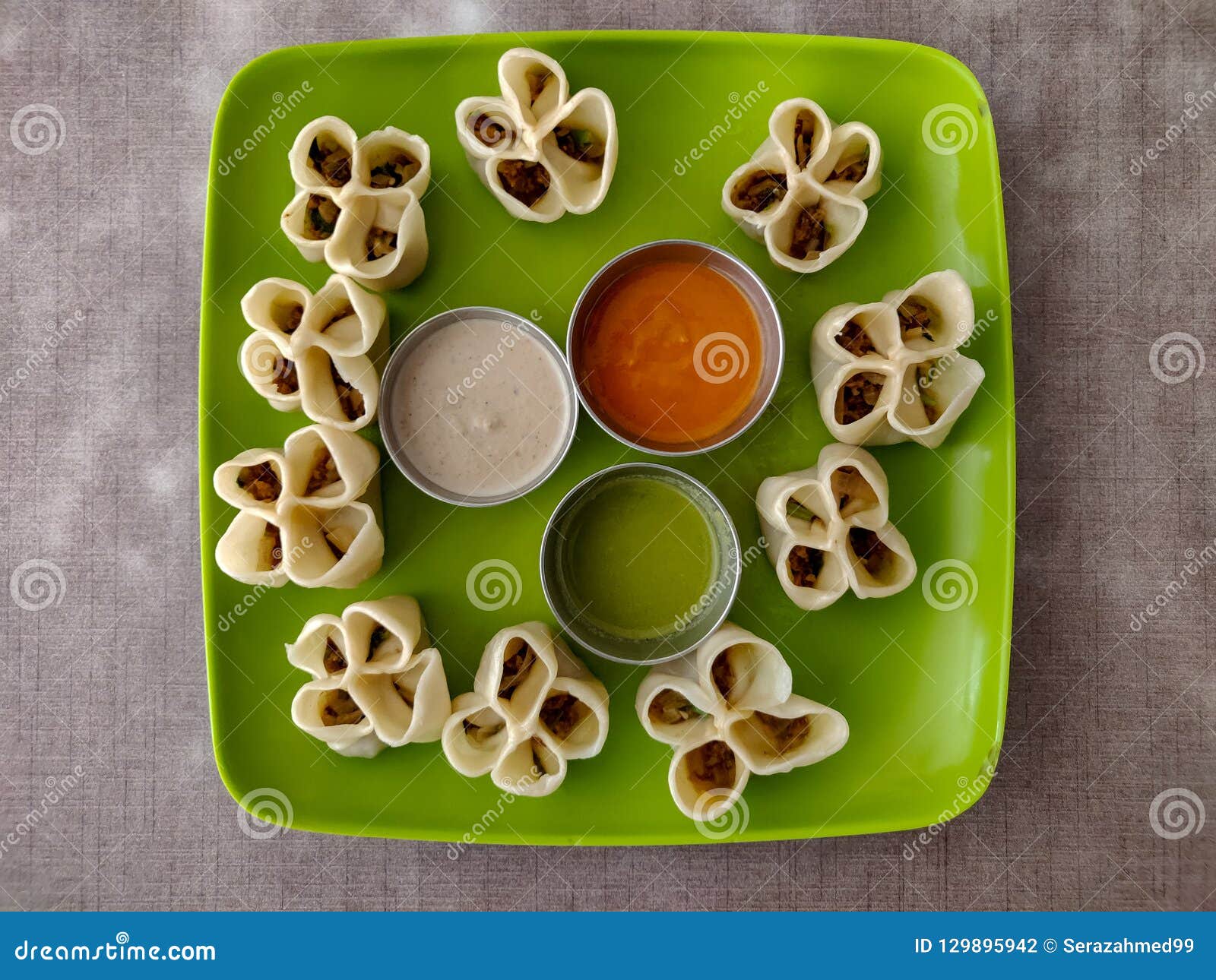 Buff/Beef Shumai Momo, Also Known As Open Momo Stock Photo - Image of ...