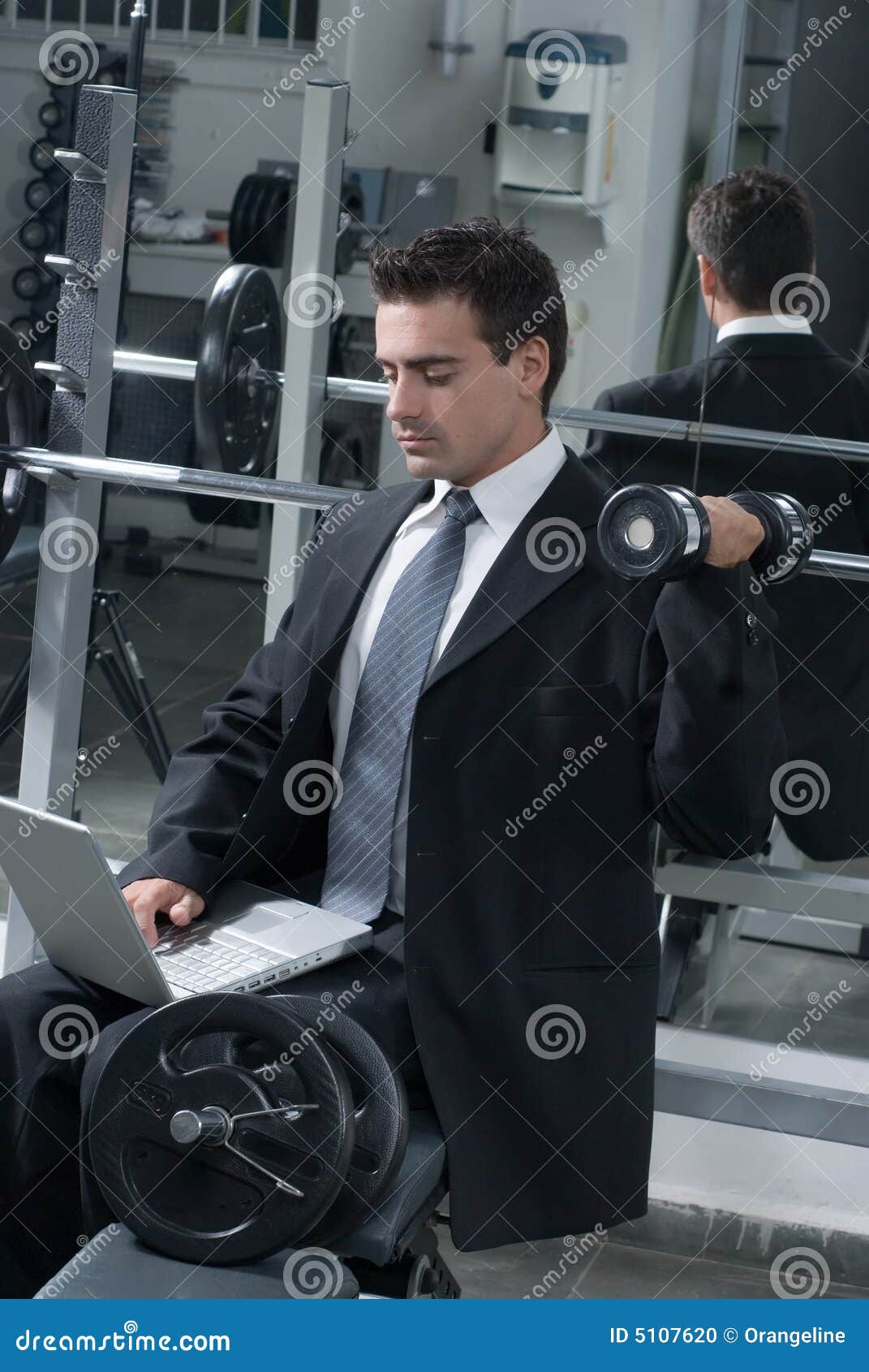 Buff Road Warrior stock photo. Image of businessman, computer - 5107620