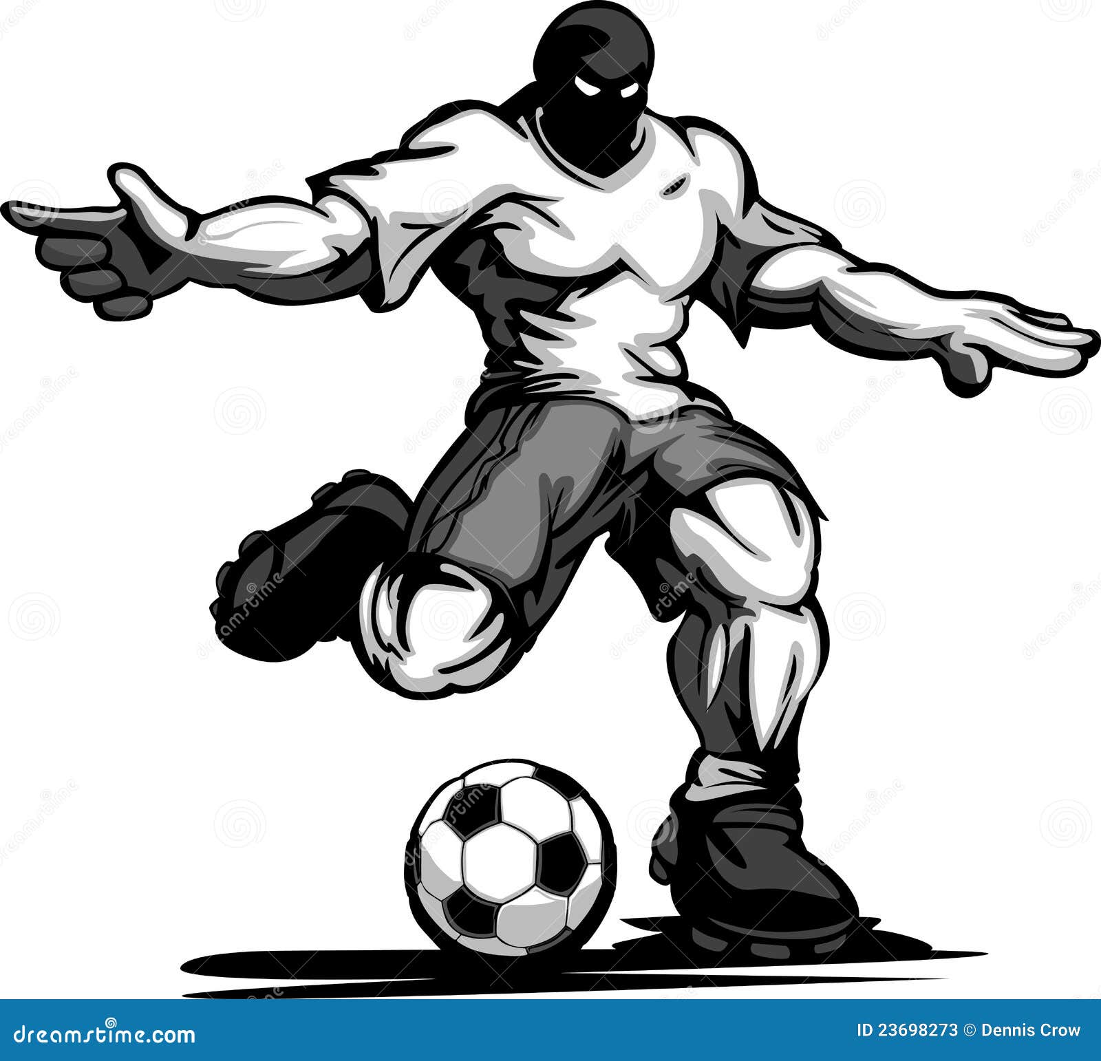 Buff Football Player Drawing