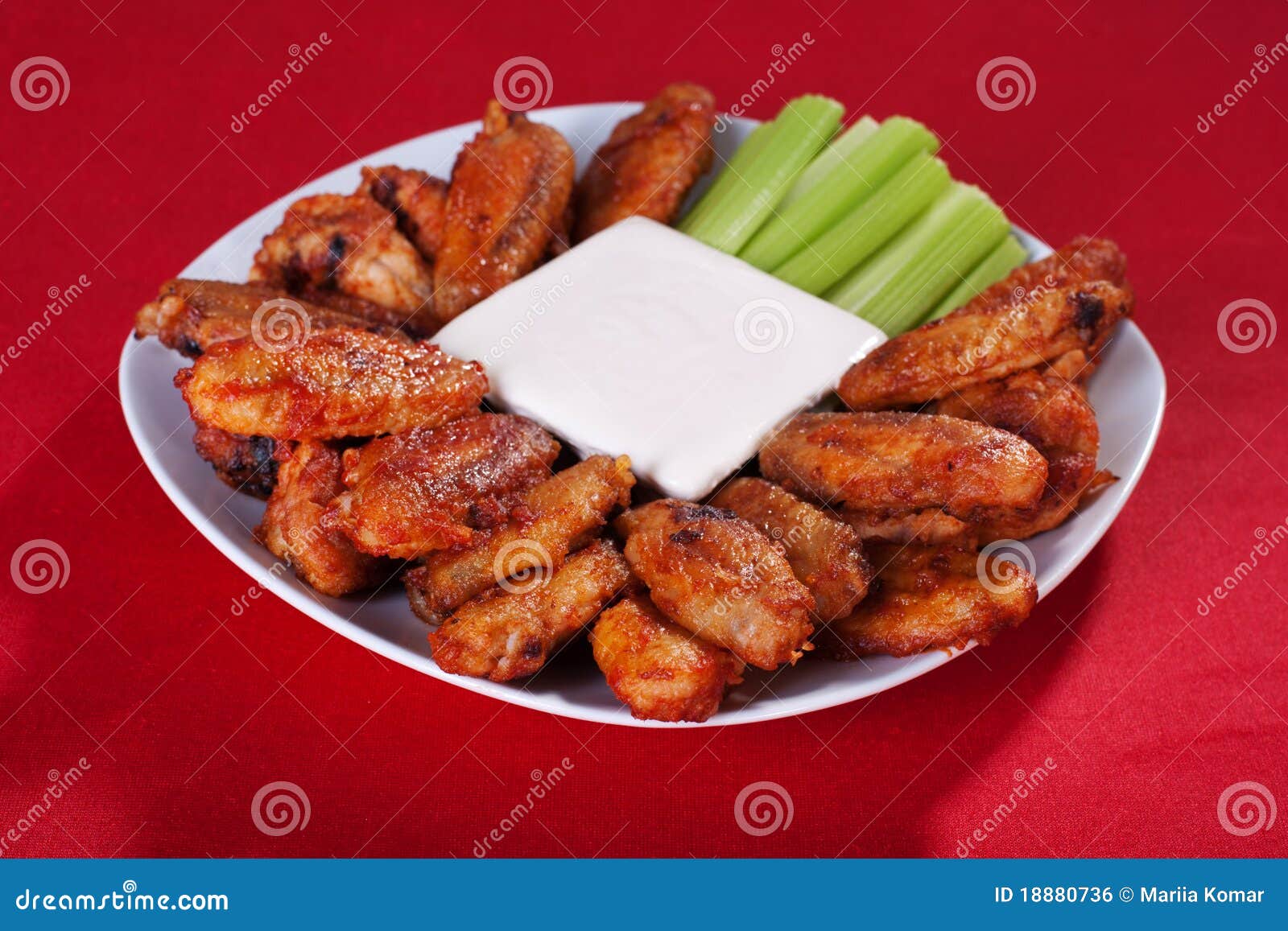 Buffalo chicken wings stock photo. Image of organic, dinner - 18880736