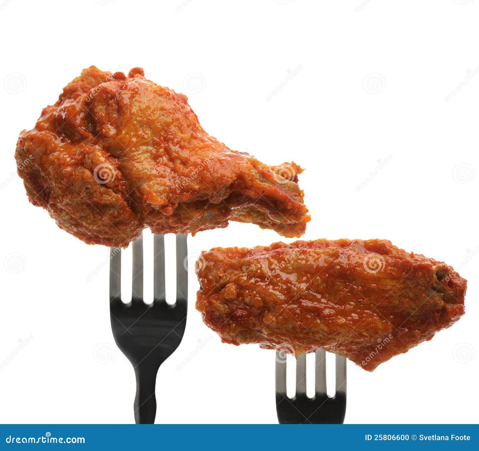 Buffalo Chicken Wings stock photo. Image of spicy, fork - 25806600
