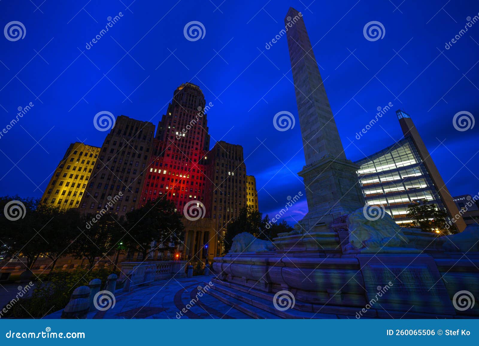 Buffalo City at Night editorial photo. Image of buffalo - 260065506