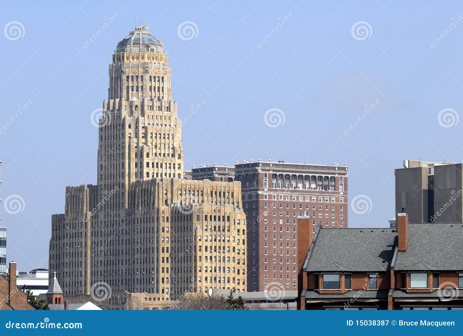 Buffalo Cty Hall stock image. Image of cityscape, skyline - 15038387