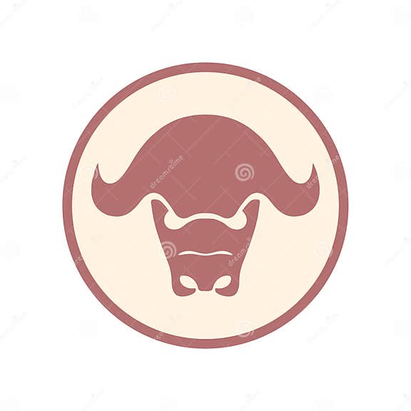 Buffalo face icon stock vector. Illustration of aggression - 298421867