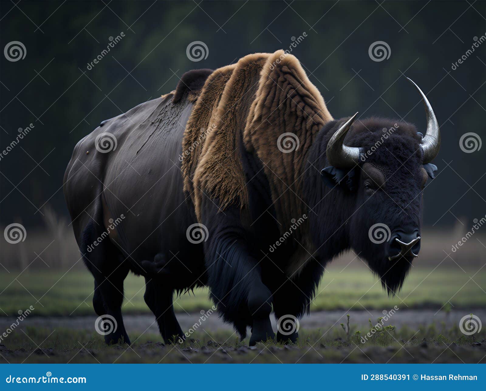 Buffalo Isolated. Ai Generated Stock Illustration - Illustration of ...