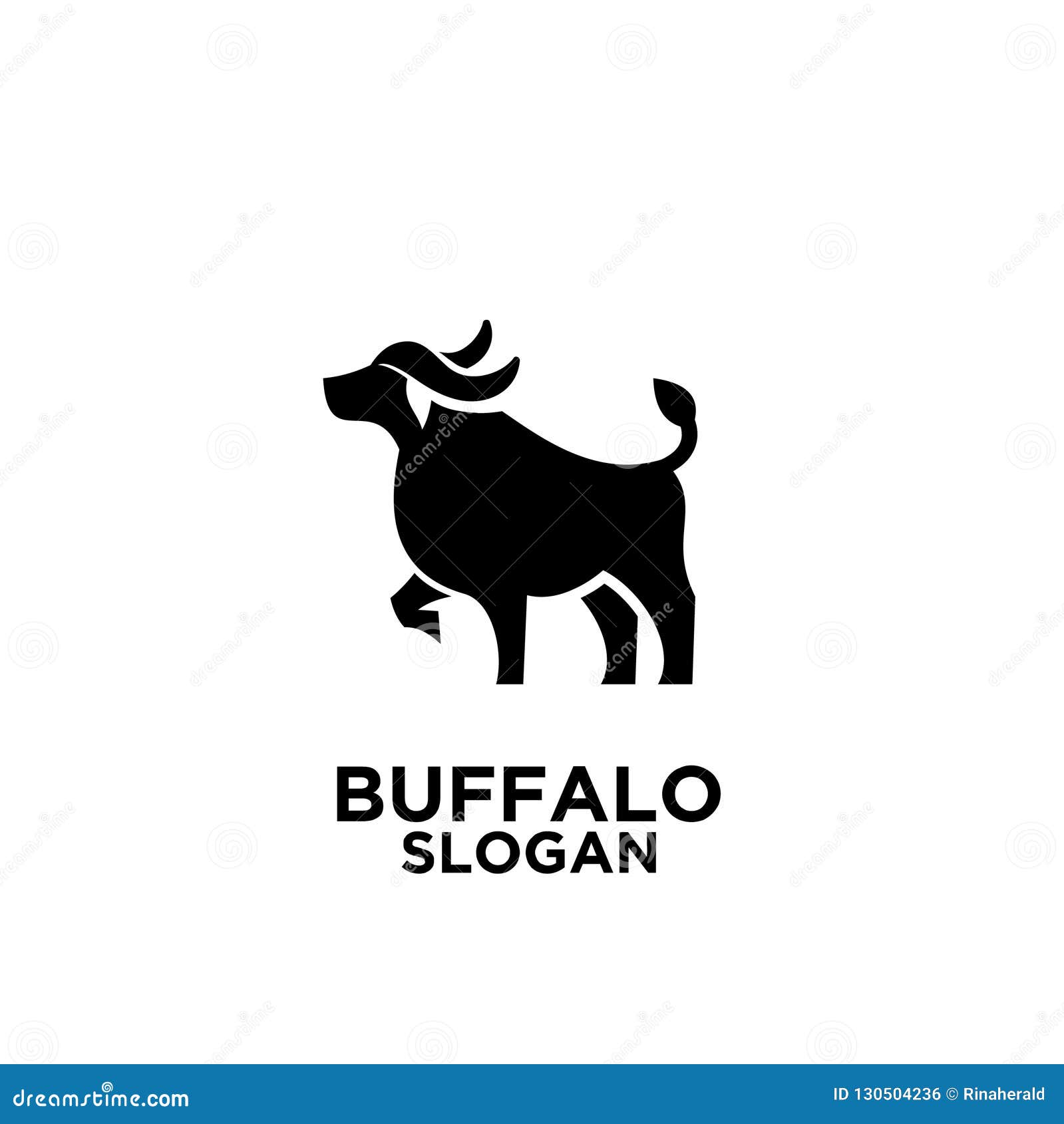 Buffalo Logo Icon Designs Vector Illustration Stock Illustration ...