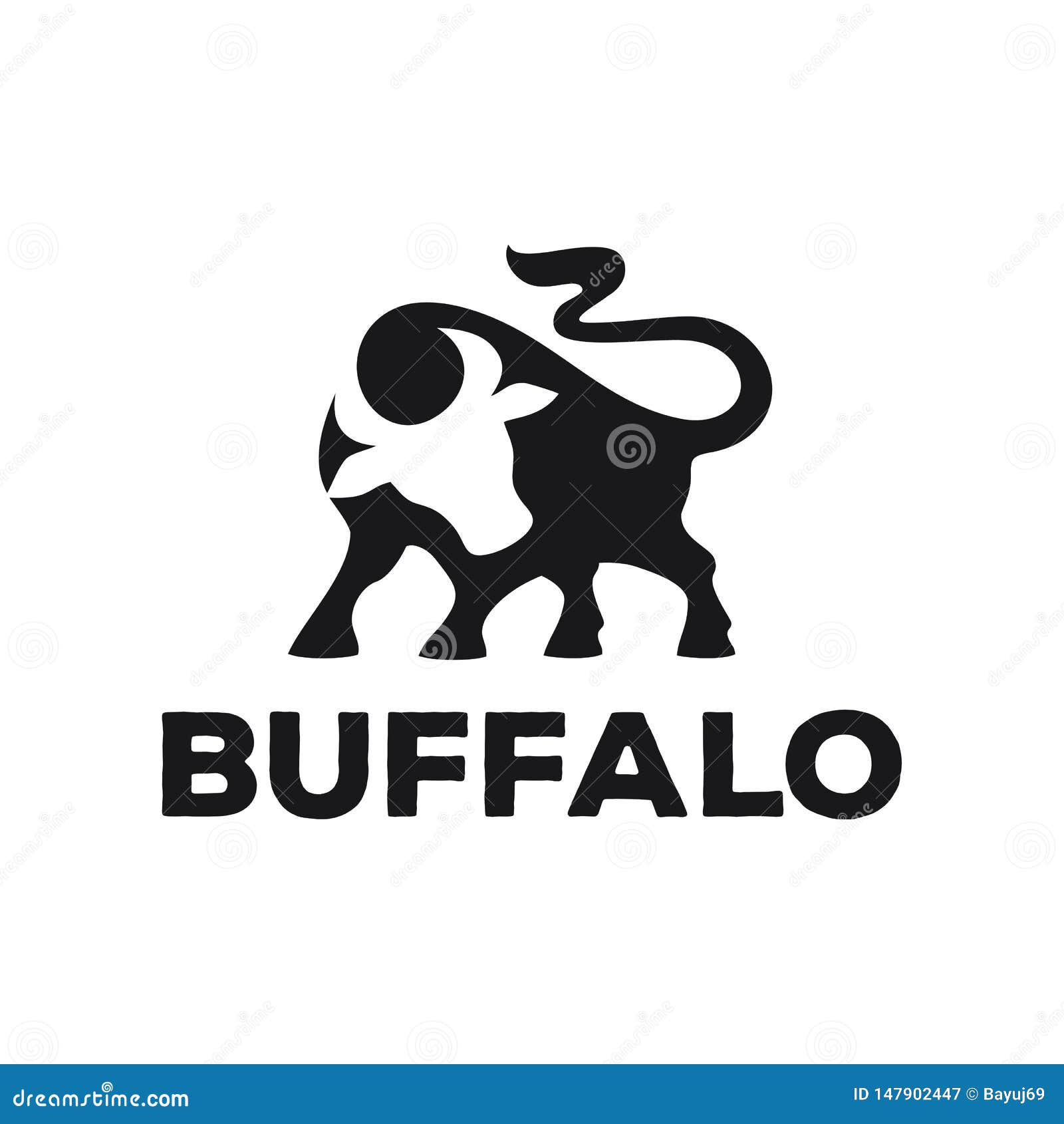 Buffalo Logo Ideas Design Vector Illustration Stock Vector ...