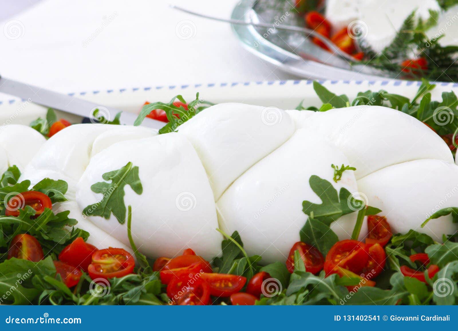 Buffalo mozzarella stock image. Image of fresh, delicious - 131402541