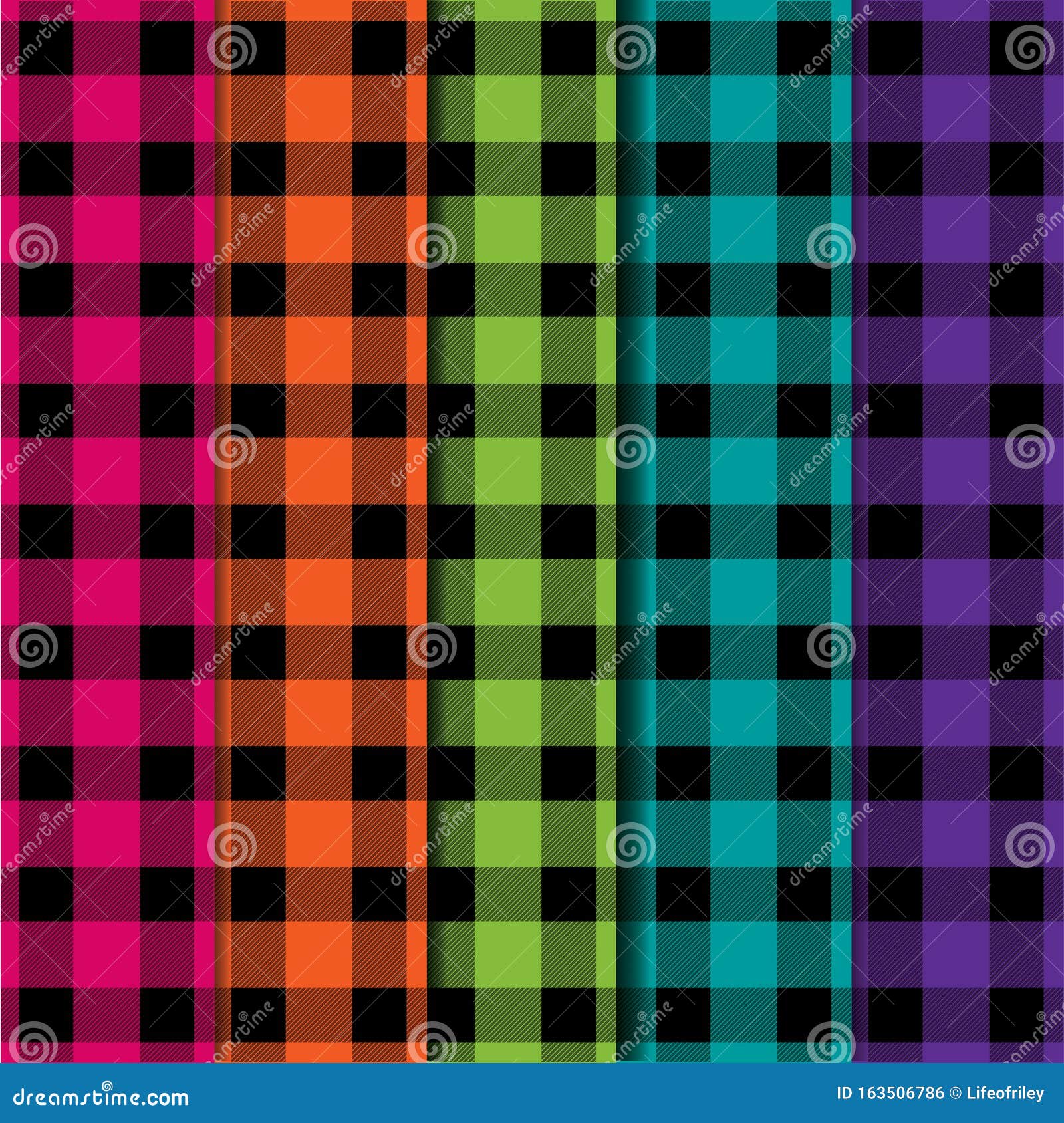 Buffalo Plaid Lumberjack Tartan Seamless Pattern Stock Vector ...