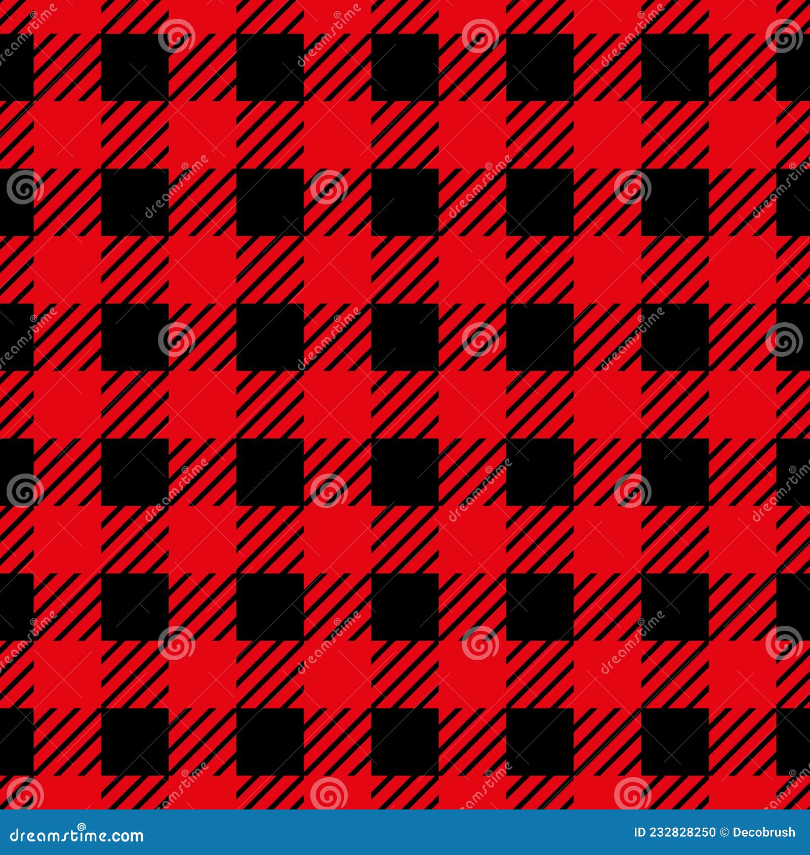 Buffalo Plaid Pattern, Checkered Red Background. Tartan Seamless ...