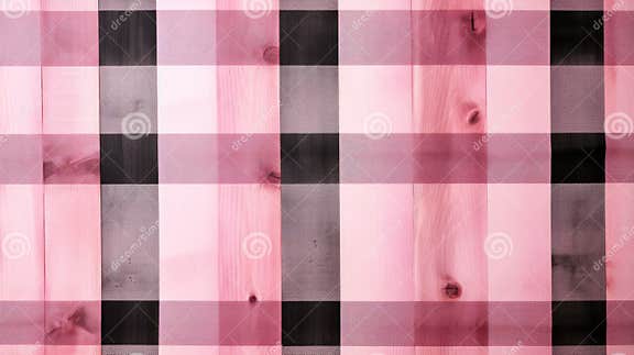 A Buffalo Plaid Pink Background for a Rustic Theme Stock Illustration - Illustration of ...