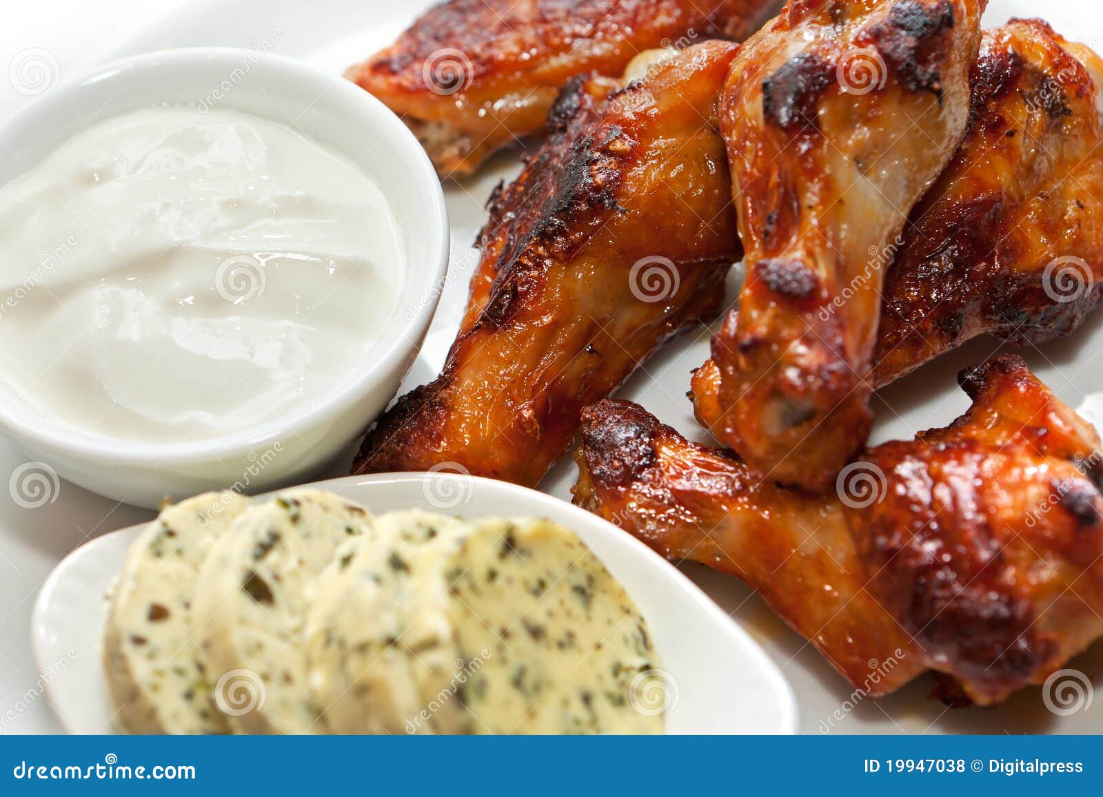 Buffalo wing platter stock photo. Image of snack, plate - 19947038