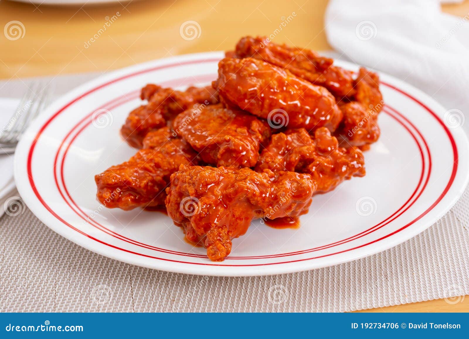 Buffalo wings plate stock photo. Image of store, plate - 192734706