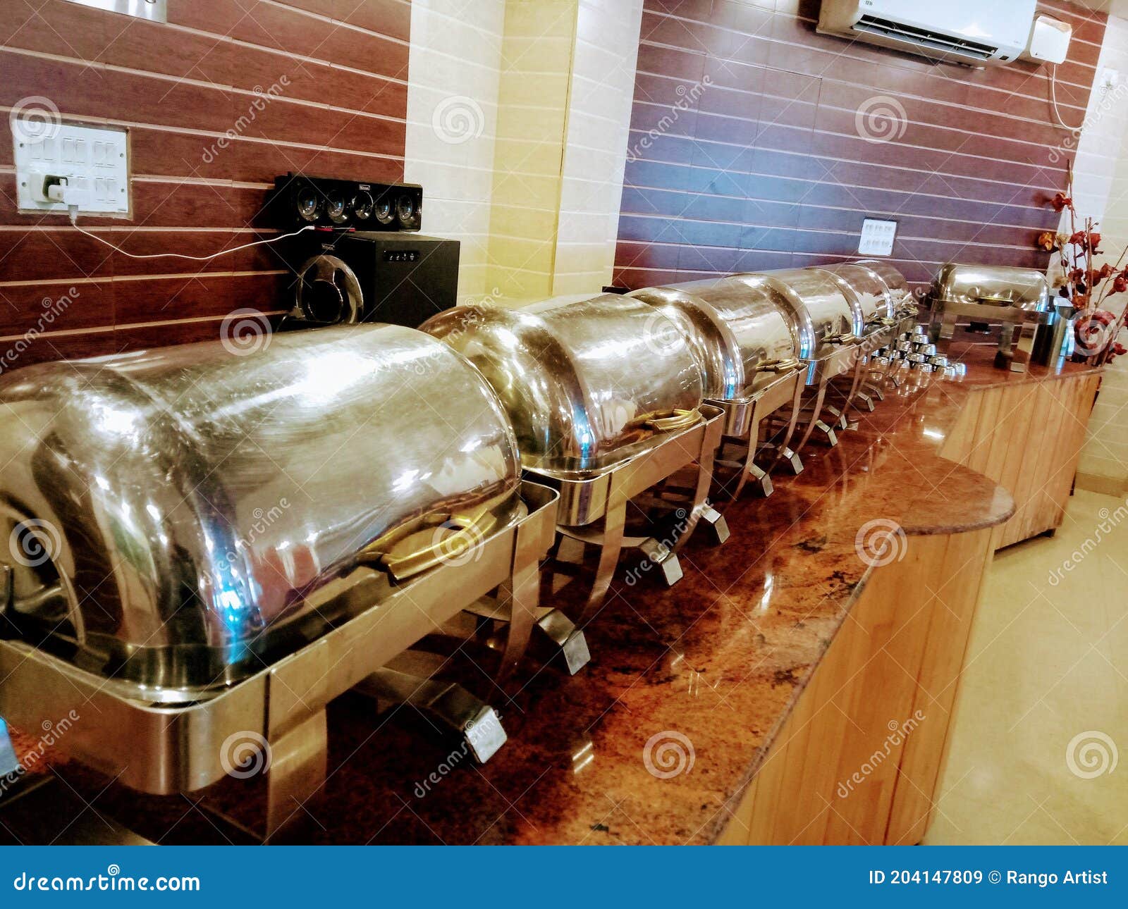 Buffer Dinner Set-up in Restaurants Stock Image - Image of buffer ...