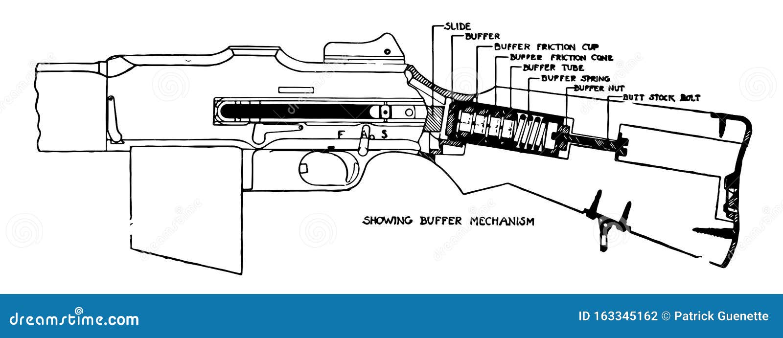 Breech Mechanism Interrupted Screw Threads Bange System, Vintage ...