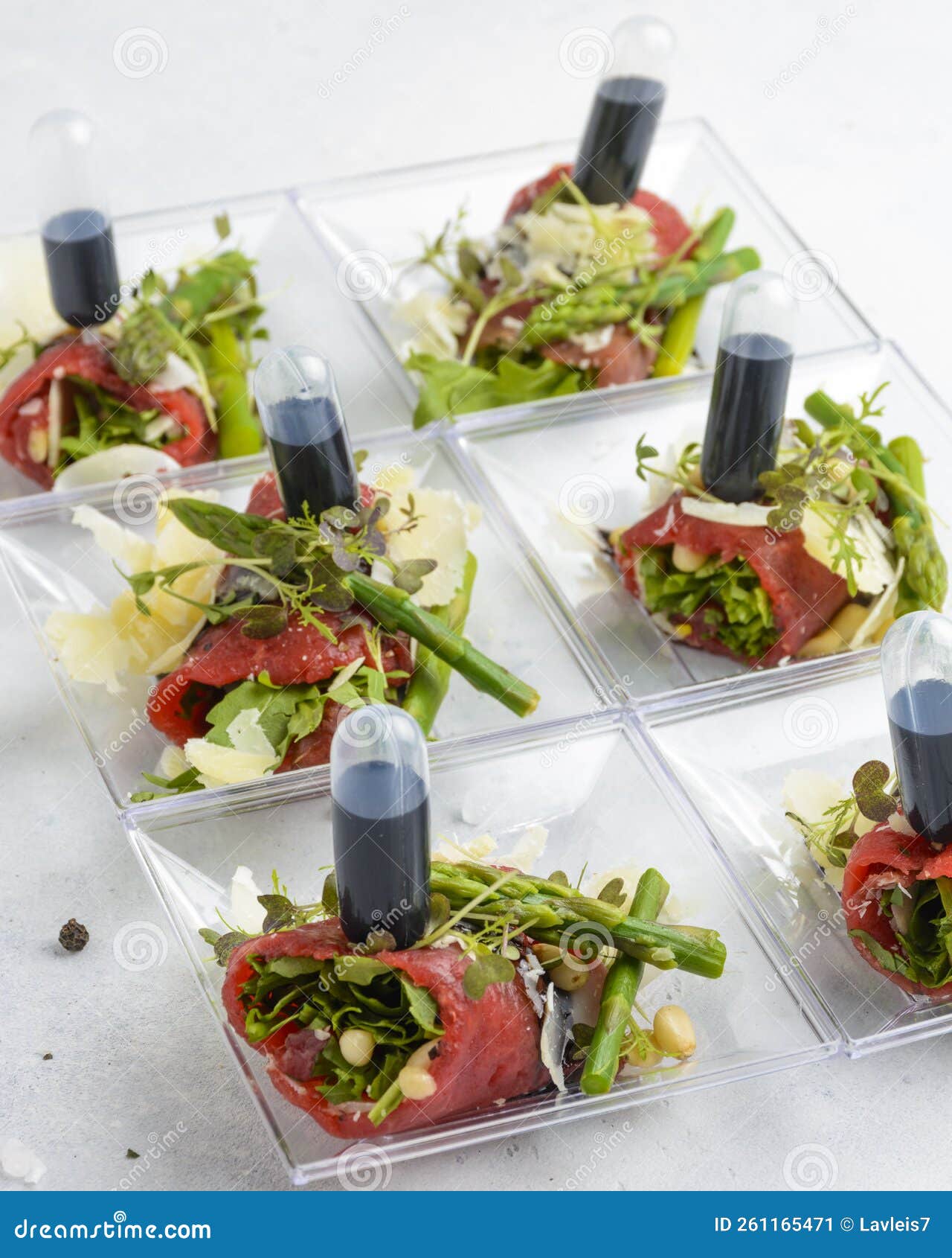 Buffet Appetizer with Beef and Parmesan Stock Image - Image of party ...