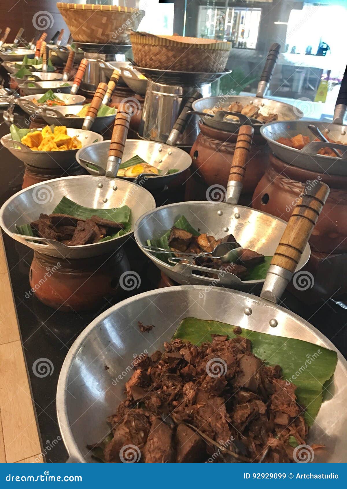 Buffet Asian food stock image. Image of table, food, restaurant - 92929099