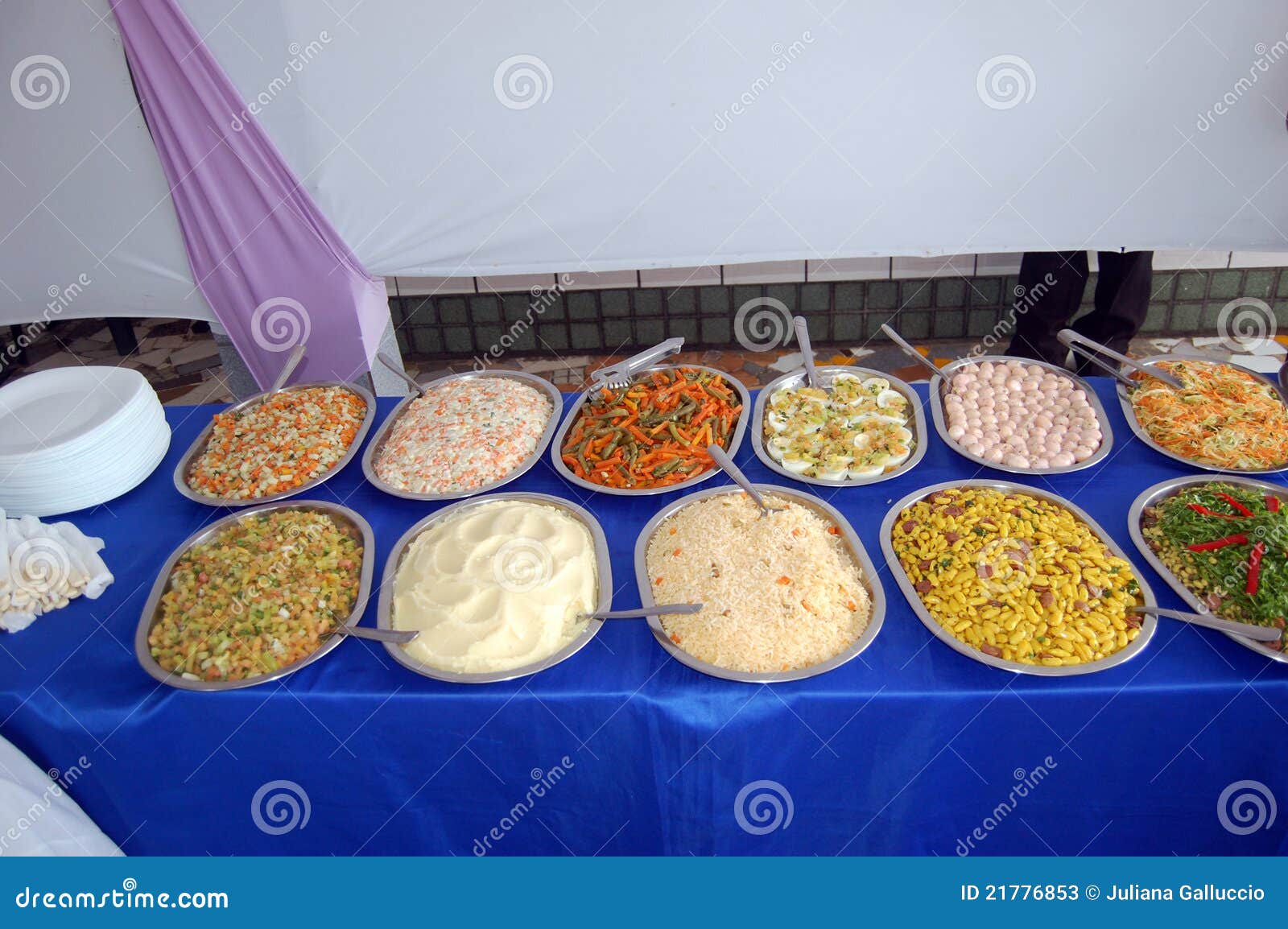 Buffet of assorted food stock image. Image of spoon, ingredients - 21776853