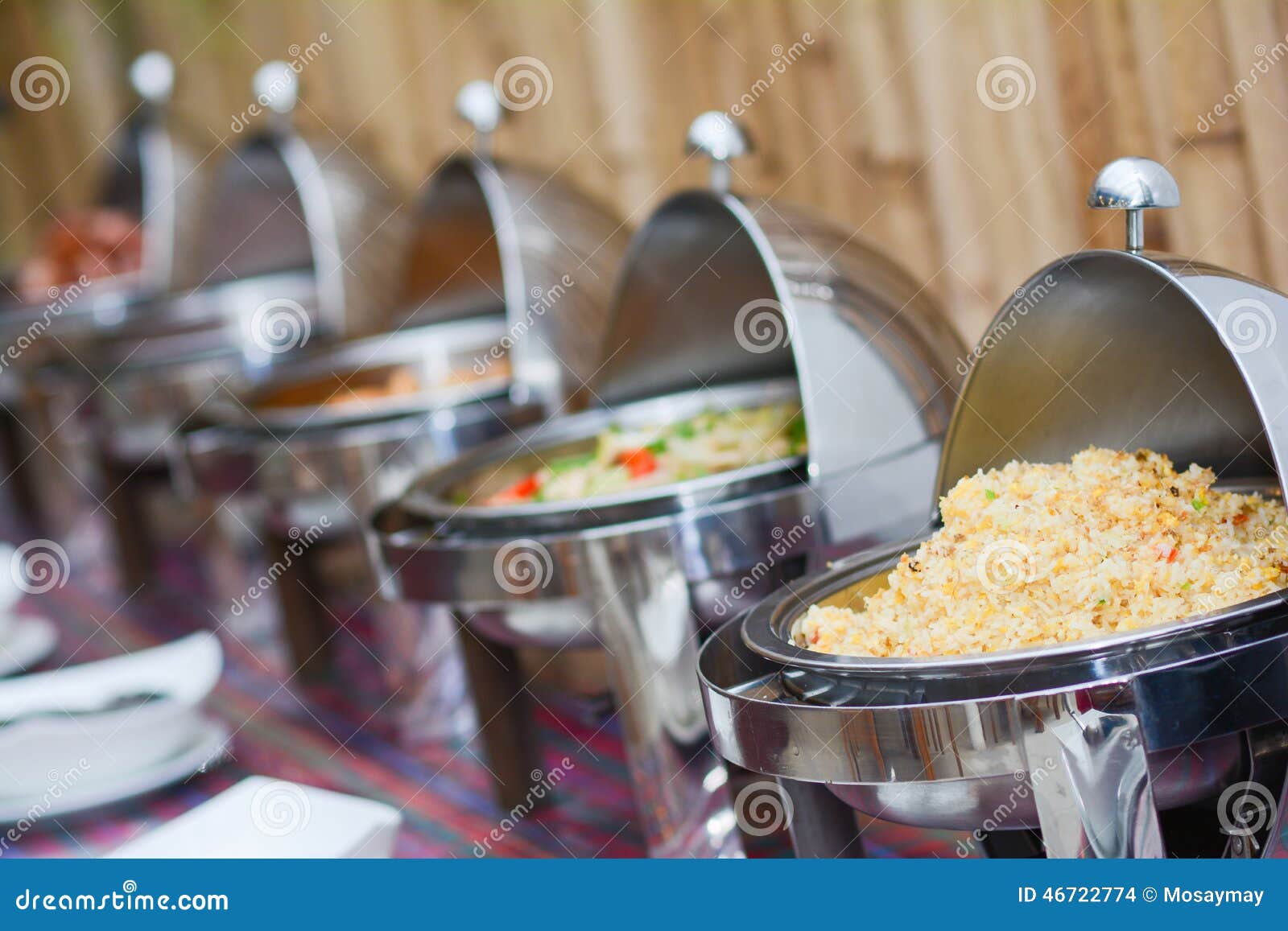 Buffet Breakfast in Morning Stock Photo - Image of buffet, morning ...