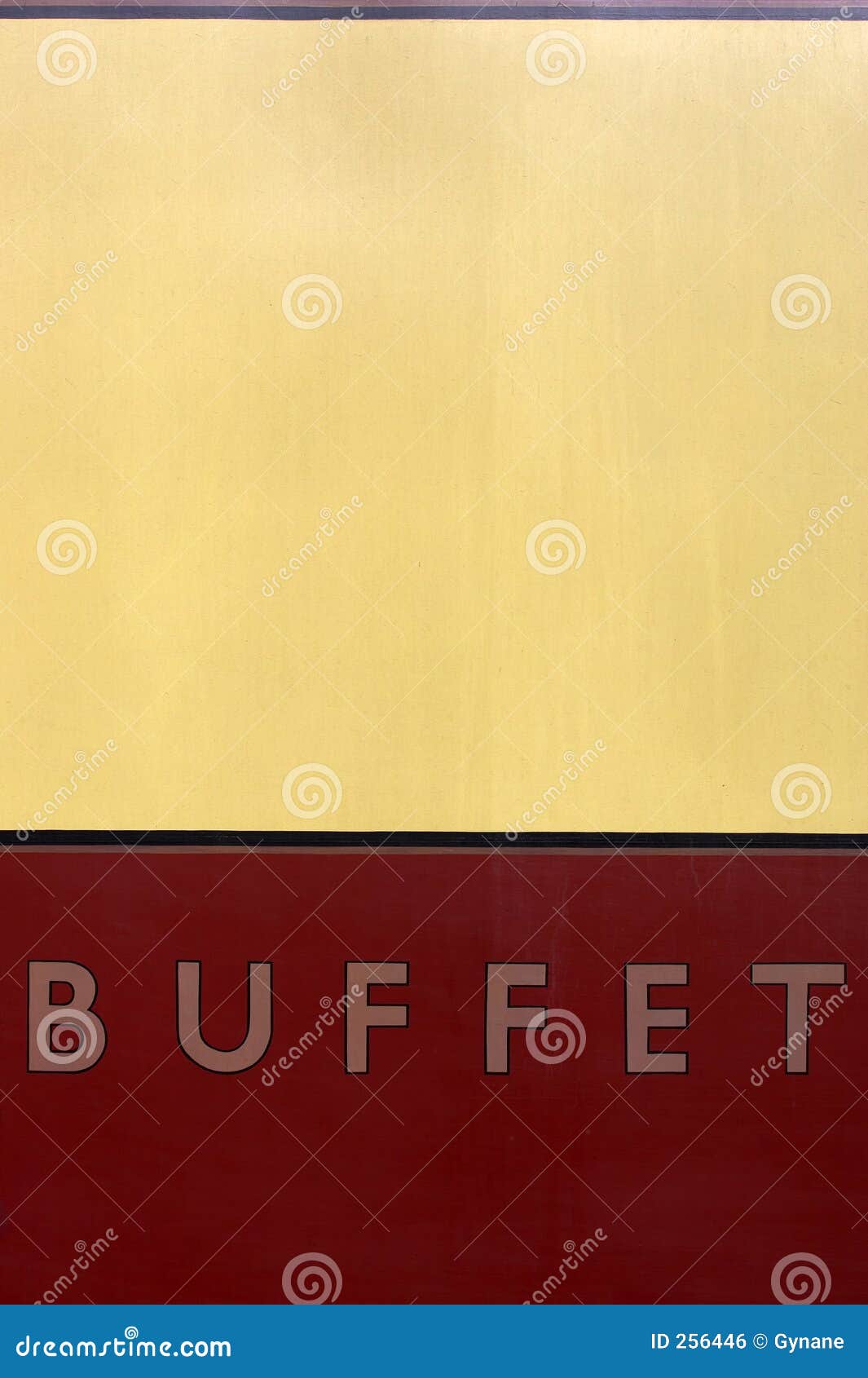 Buffet car sign stock photo. Image of refreshing, gaudy - 256446