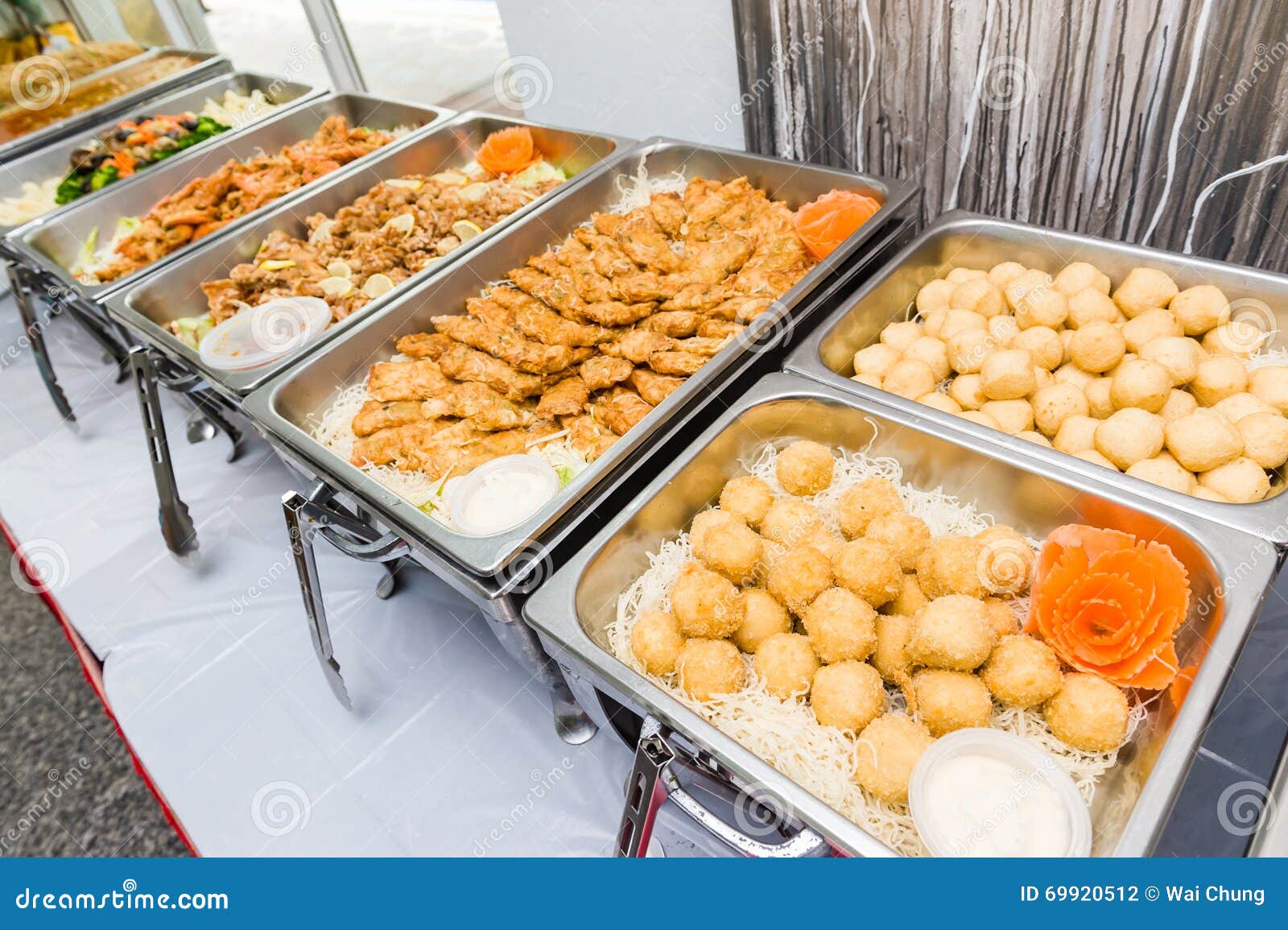 Buffet Chinois De Cuisine Asiatique Photo stock - Image du assiette ...